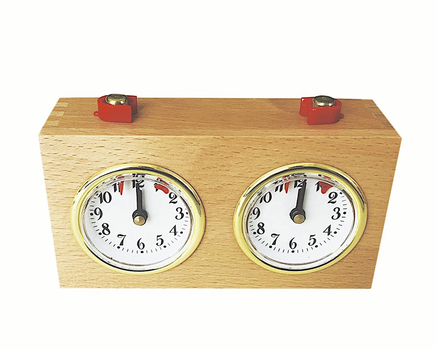 Professional Chess Timer, Professional Competition Mechanical Analog Chess Clock, I-GO Count Up Count Down Timer, No Battery Needed