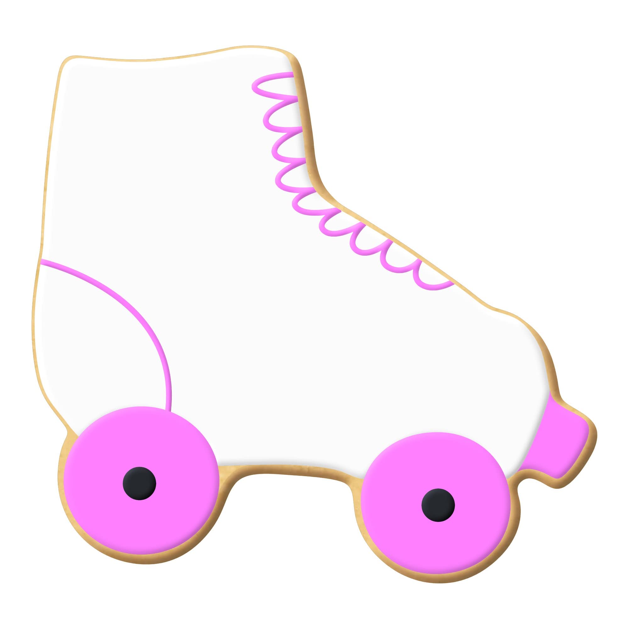 Roller Skate Cookie Cutter 4.5 Inch β Made in the USA β Foose Cookie Cutters Tin Plated Steel β Roller Skates Cookie Mold