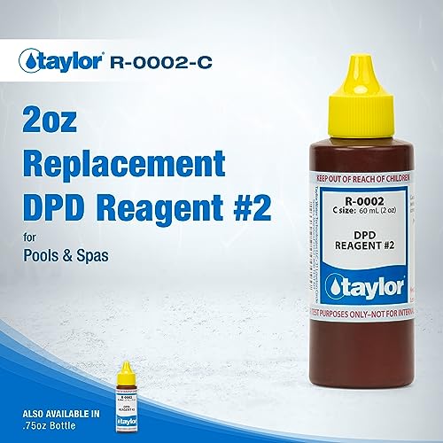 Taylor Technologies Taylor Tech R-0002-C No.2 Reagent DPD Liquid for Swimming Pool, 2-Ounce, As Shown
