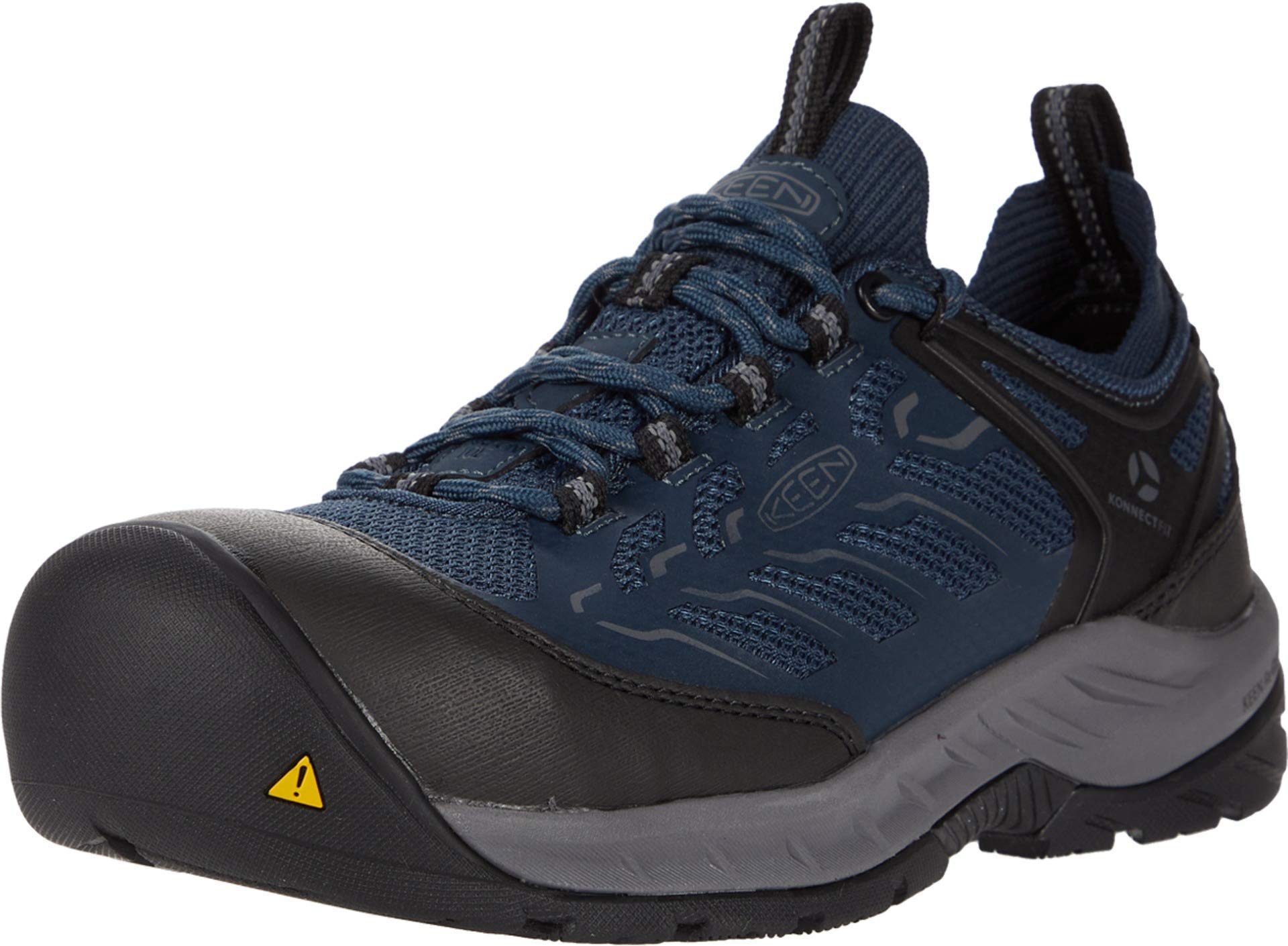 KEEN Utility Women's Flint 2 Sport Low Composite Toe Work Shoe, Midnight Navy/Steel Grey, 8 Medium US