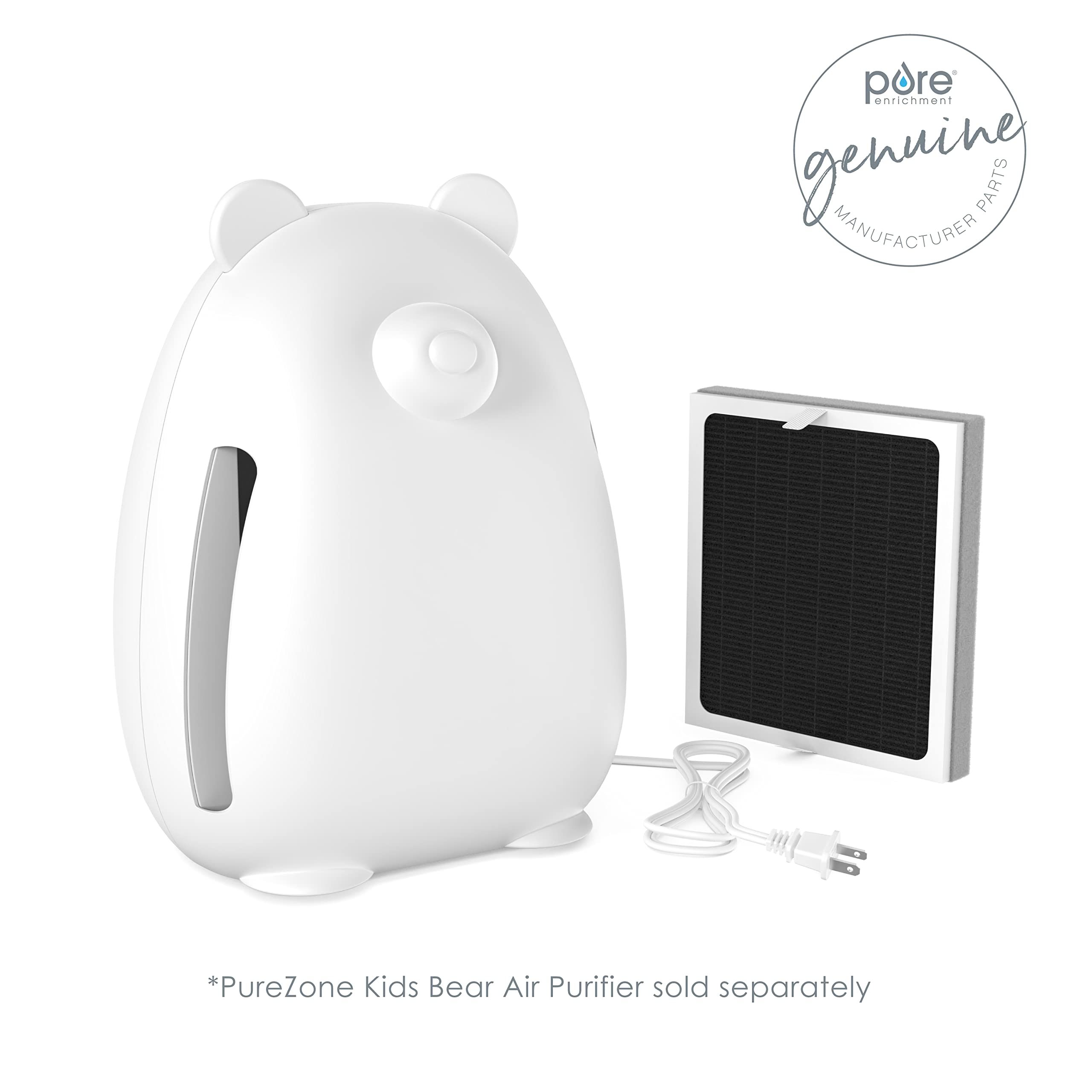 Pure Enrichment® Genuine 3-in-1 True HEPA Replacement Filter for the PureZone Kids Bear Air Purifier (PEAIRBER)