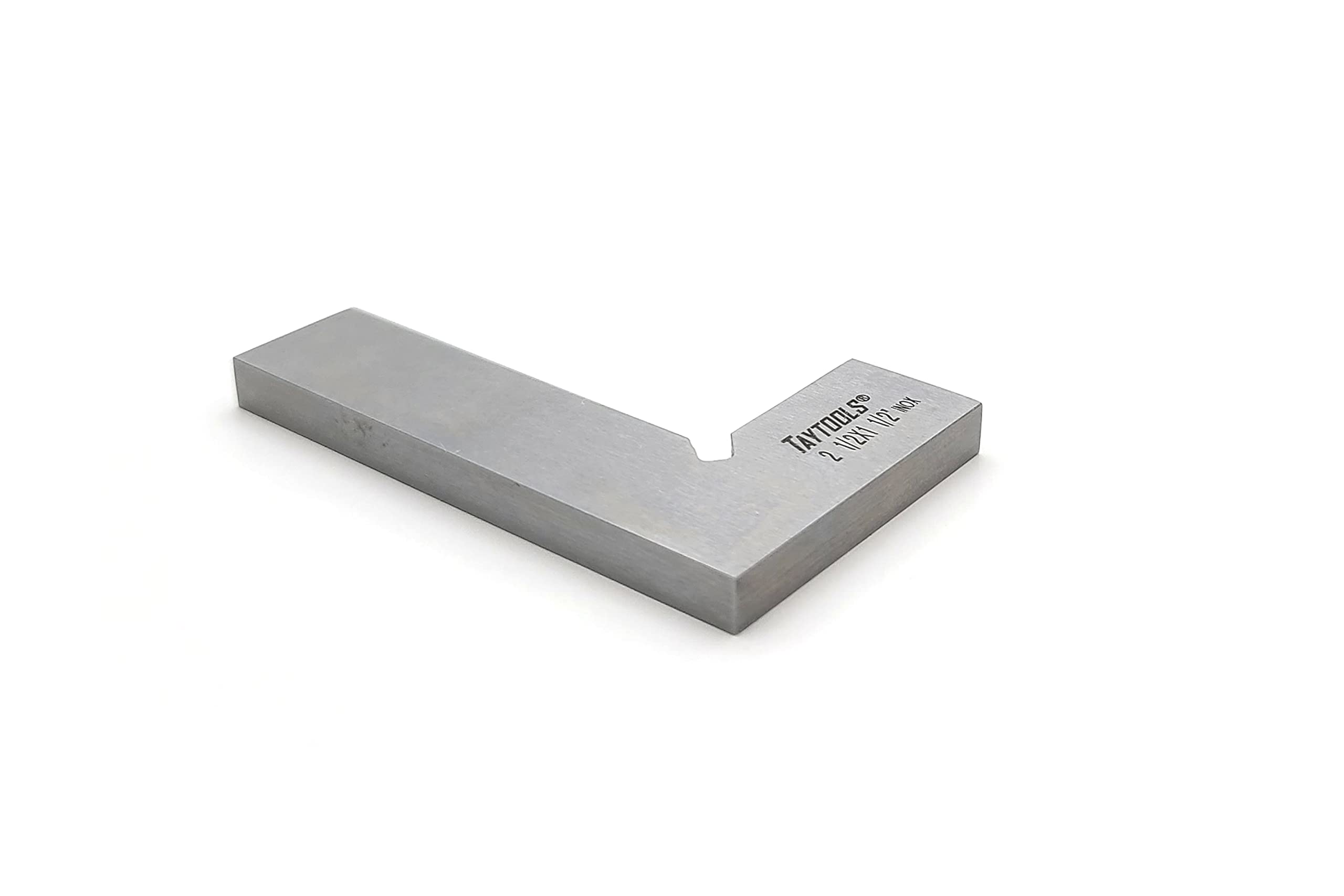 Taytools 7464244 Machinist Engineer Solid Mini Stainles Steel Square 2-1/2 x 1-1/2 x .220 Inches Thick DIN 875/0 (Square w/in - 0.0003 Inches)