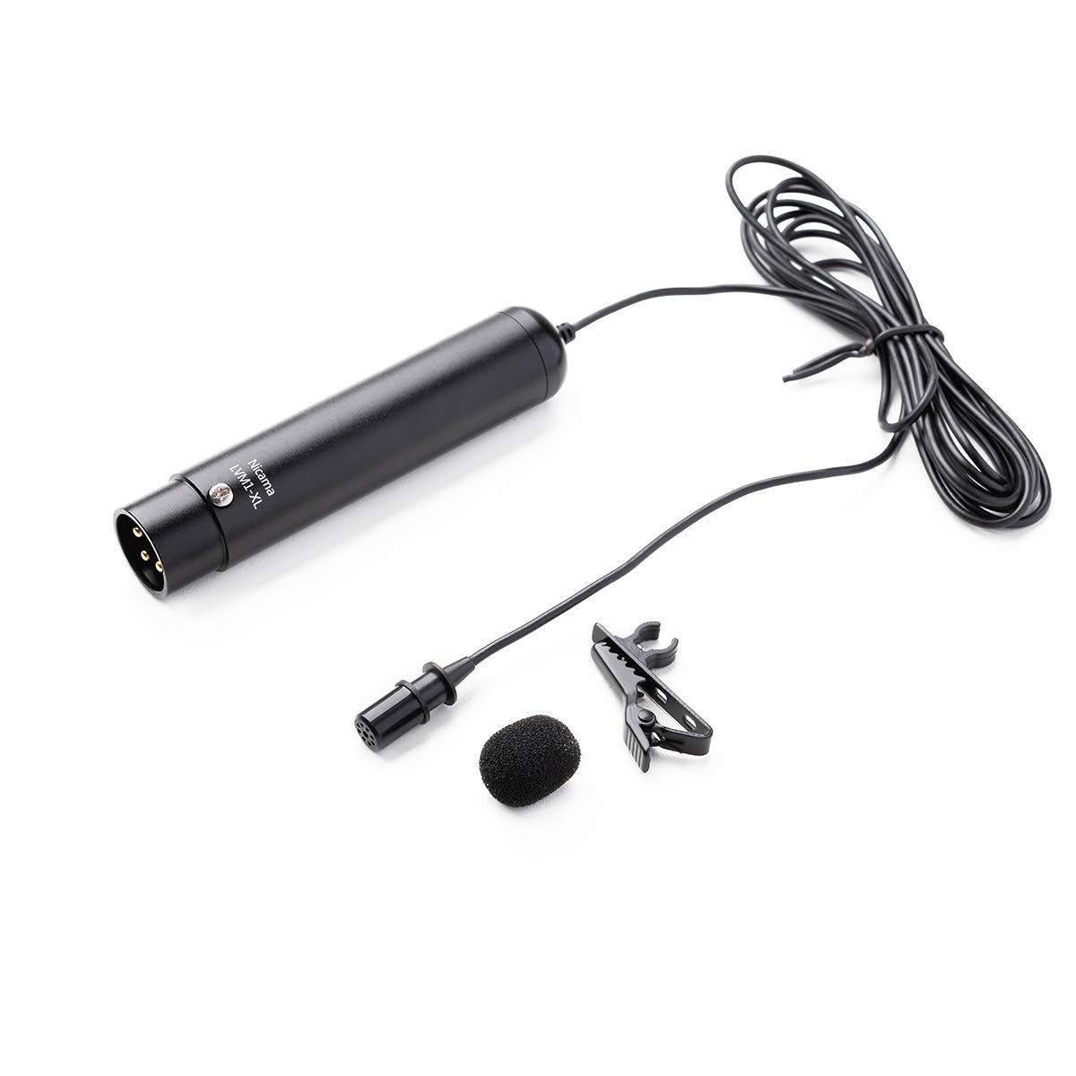 Nicama LVM1-XL XLR Lavalier Lapel Microphone for Audio Recorders Zoom H4n H5 H6 Tascam DR-40 DR-60D DR-70D DR-100 Mixer Camcorders Canon Sony Panasonic