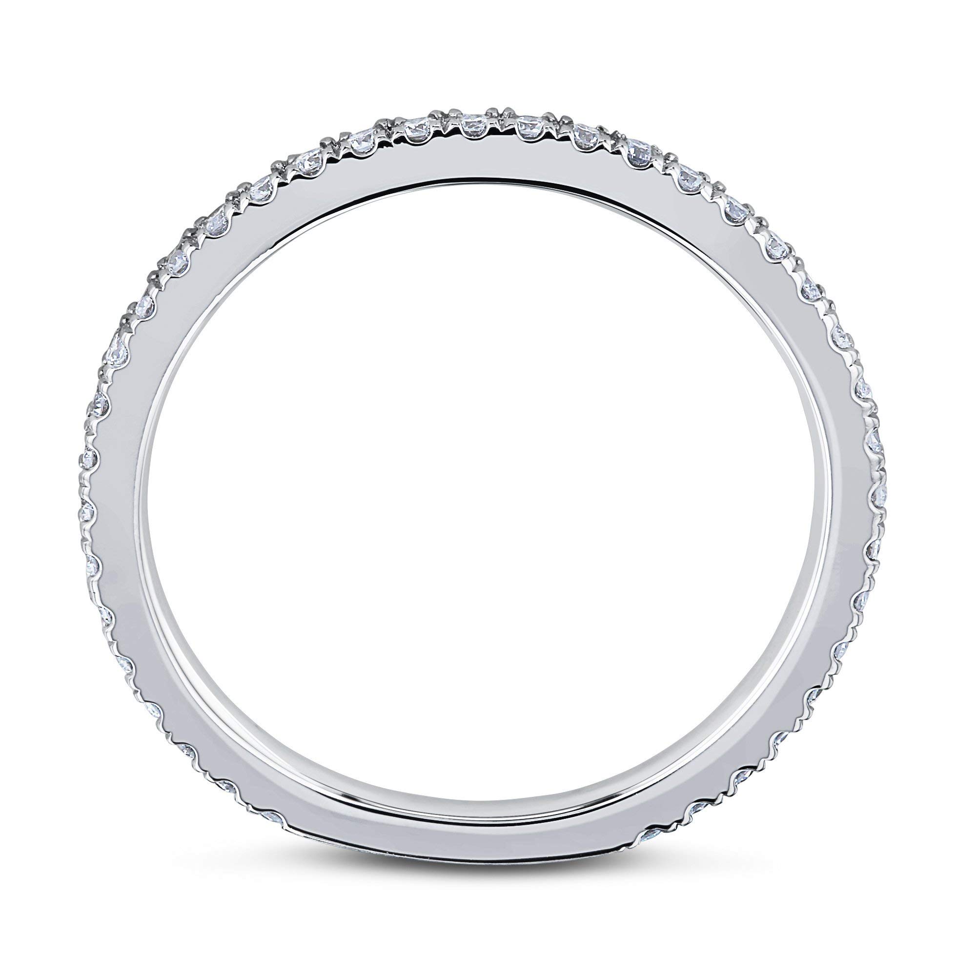 Kobelli 1/4ct.tw Diamond Classic Wedding Band 14k Rose Gold, 4.5