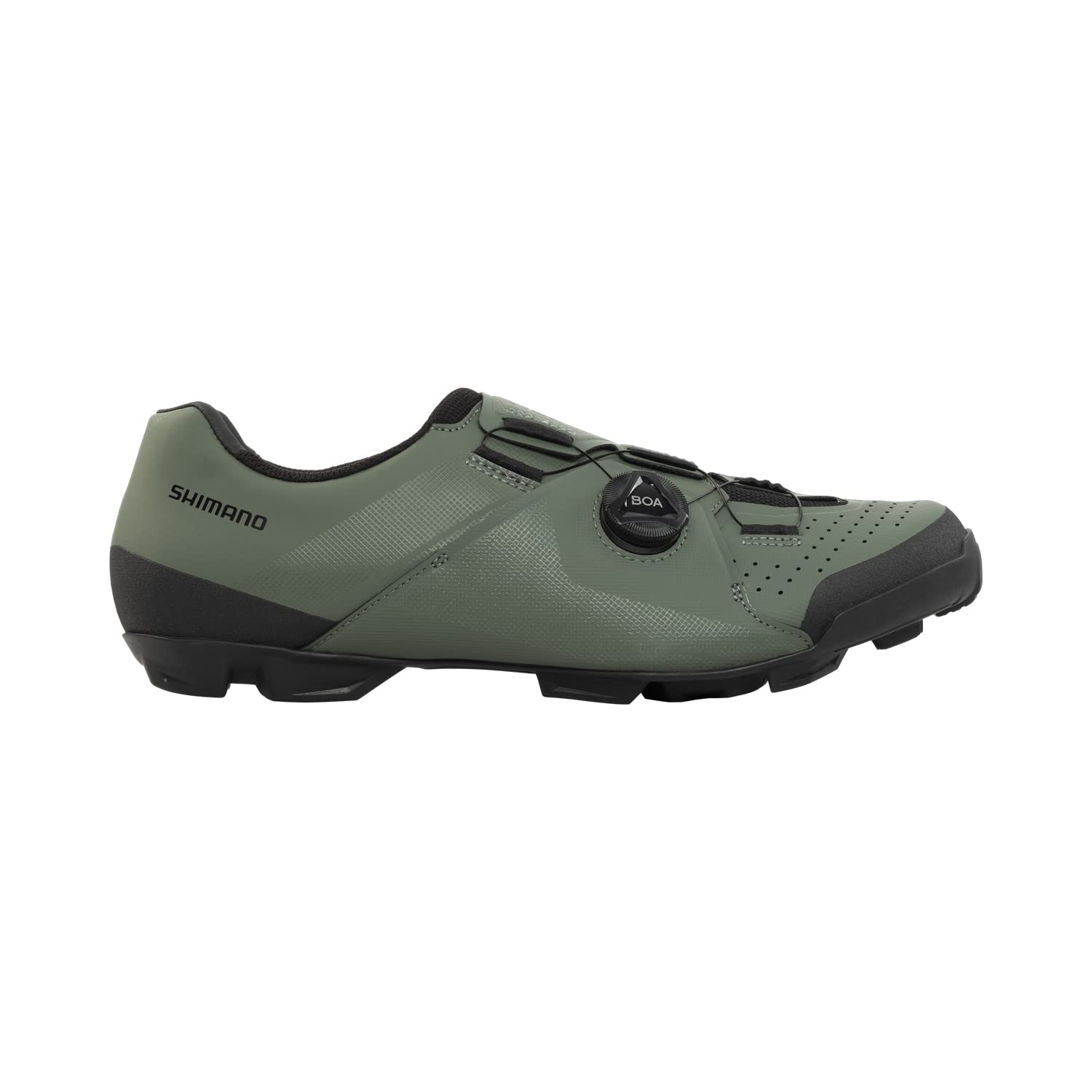 SHIMANO SH-XC300 High Value XC Mountain Bike Shoe, Olive, 11-11.5 Men (EU 46)