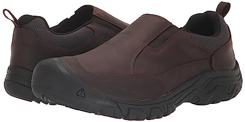 KEEN Men's Targhee 3 Slip On Shoes, Dark Earth/Mulch, 13