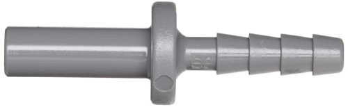 John Guest Acetal Copolymer Barbed Tube Fitting, Stem, 1/4" Stem OD x 3/16" Hose ID (Pack of 10)