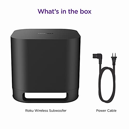 Roku Wireless Subwoofer (for Roku Streambars or Roku TV) (Renewed)