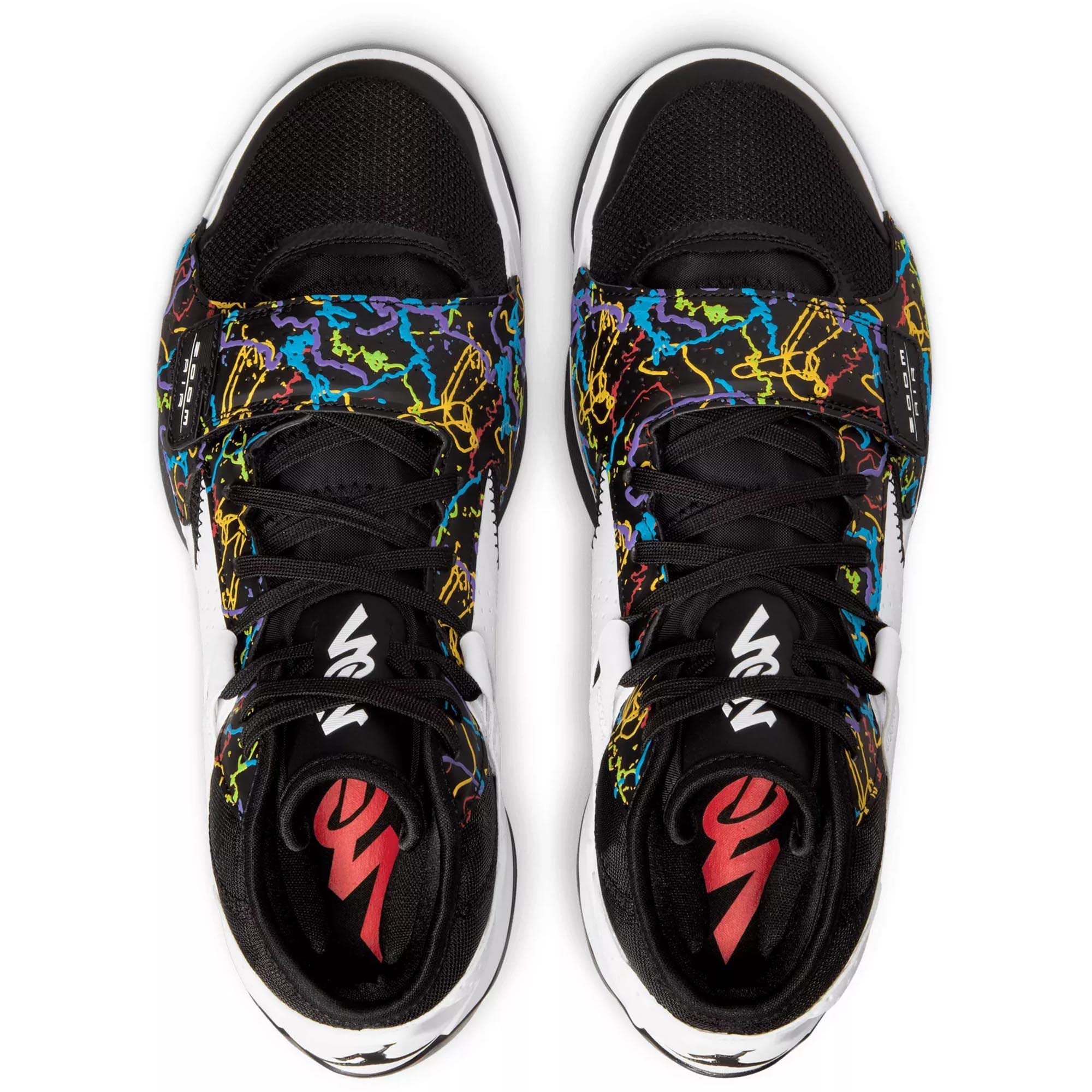 Jordan Boy's Jordan Zion 2 (Big Kid) Black/White/Green Strike/Bright Crimson 4.5 Big Kid M