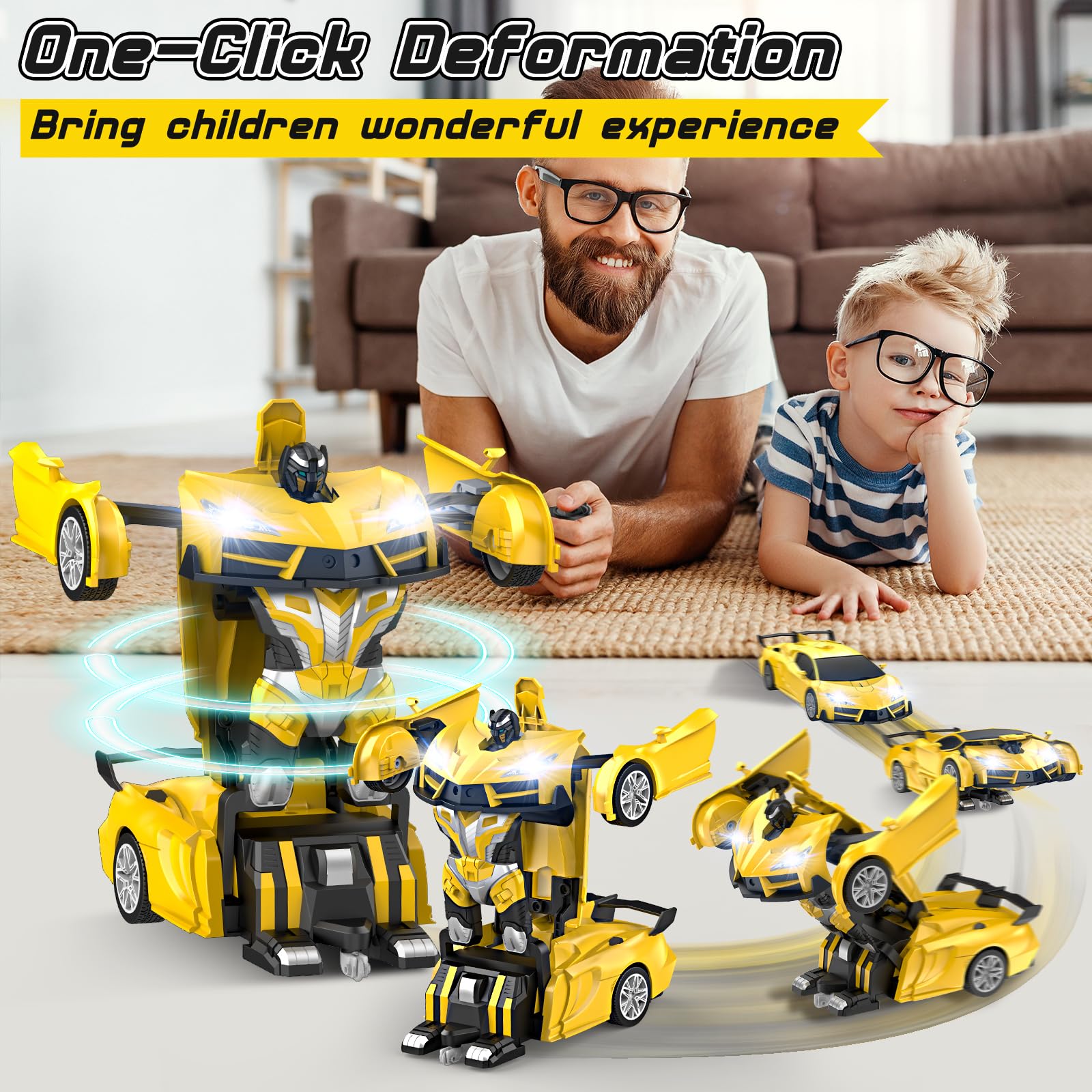 Qumcou Transform Toys for 3 4 5 6 Year Old Boys