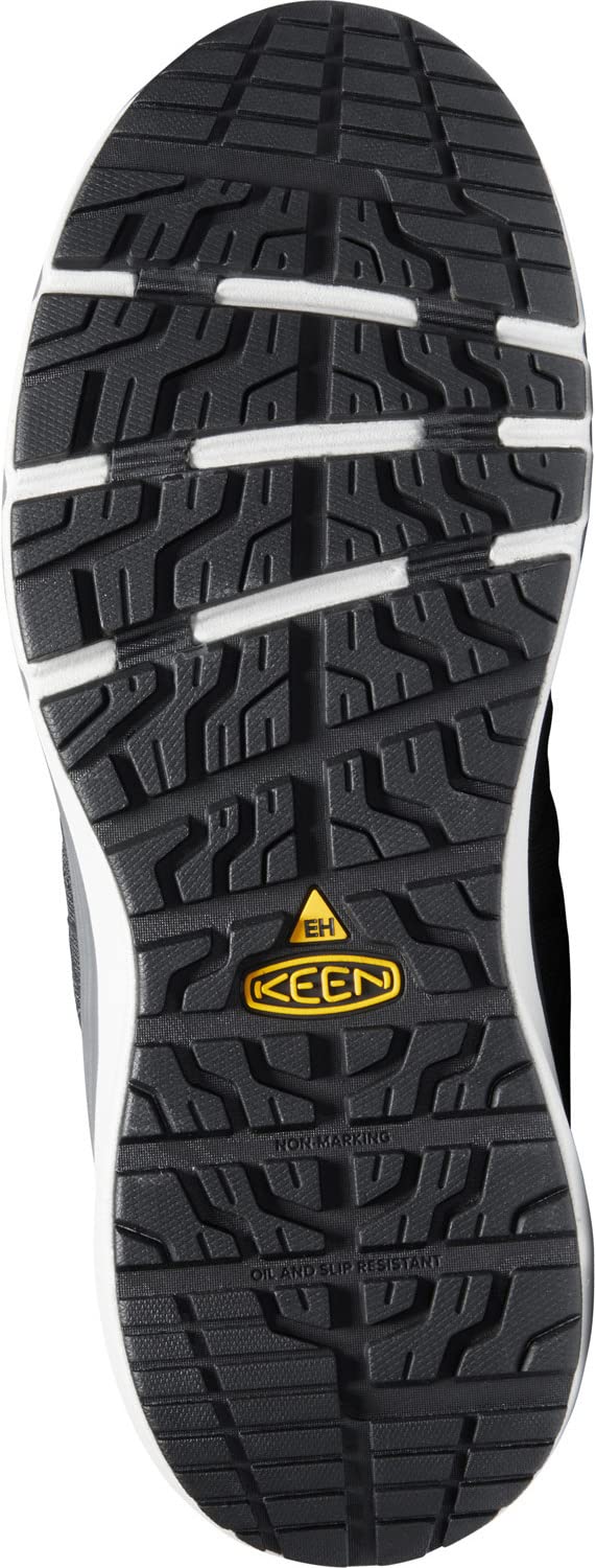 KEEN Utility Vista Energy Mid, Vapor/Black, Comp Toe, EH, Hiking, Work Boot (9.5 EE)