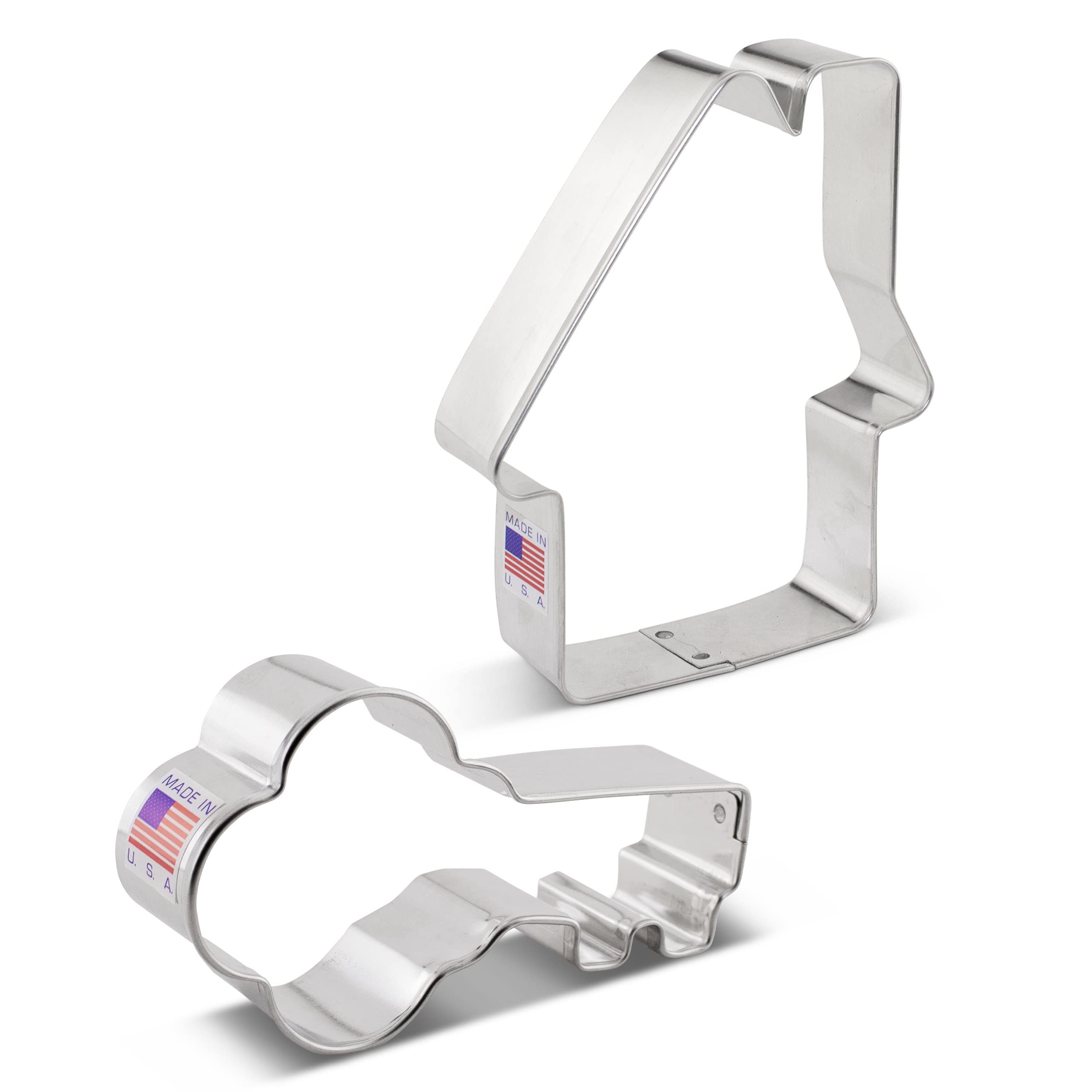 Real Estate Cookie Cutters 2-Pc. Set Made in USA by Ann Clark, House, Key