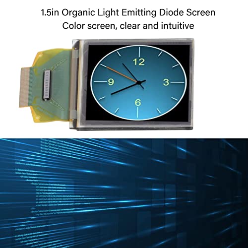 Tgoon 1.5 inch Display Screen, Good Contact 30PIN Self Luminous Organic Light Emitting Diode Module for DIY Electronics