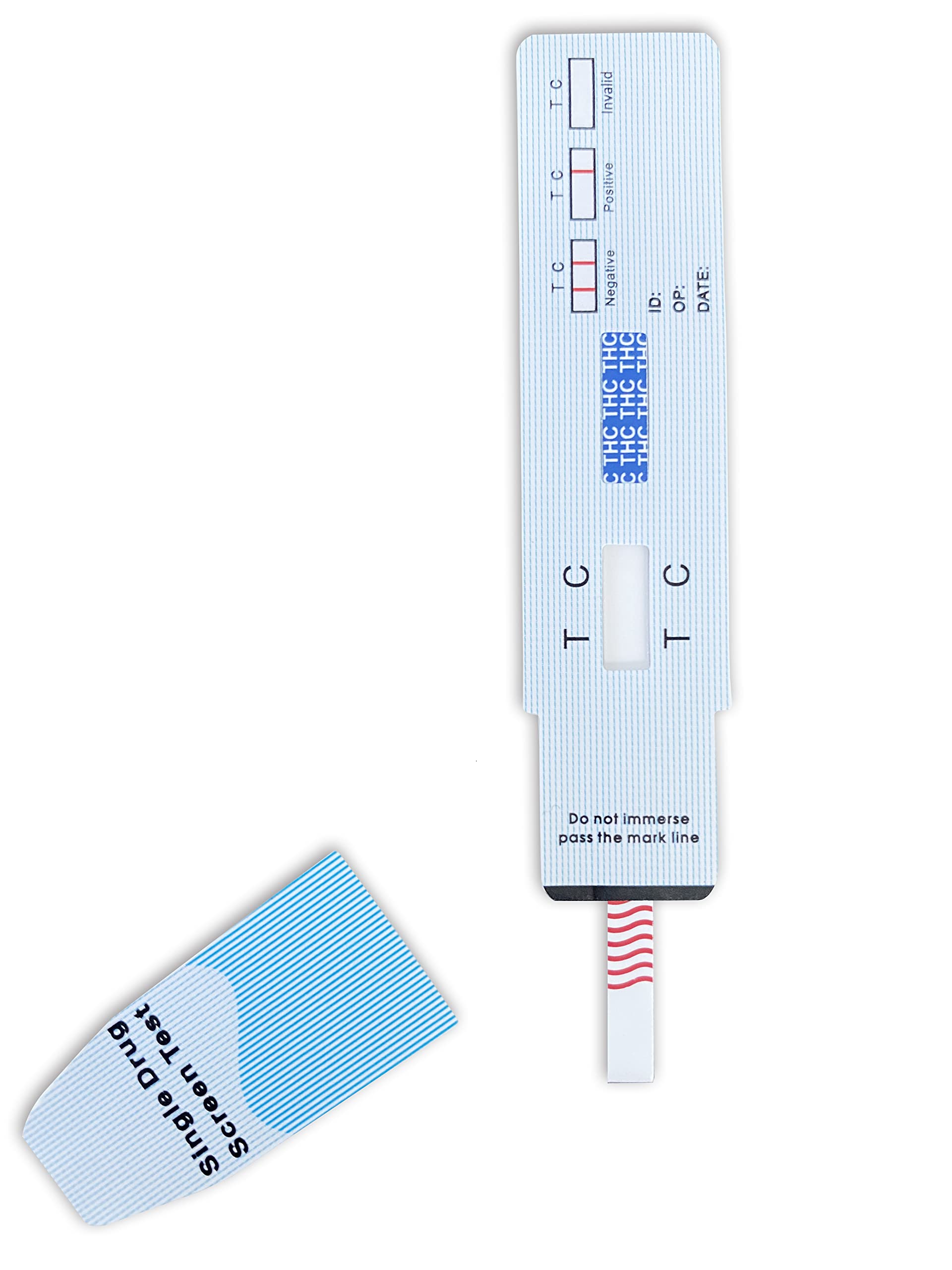 INVBIO Drug Test Marijunana(THC) Urine Test Dip Card 20ng/ml Low Cut-Off Level-12 Counts