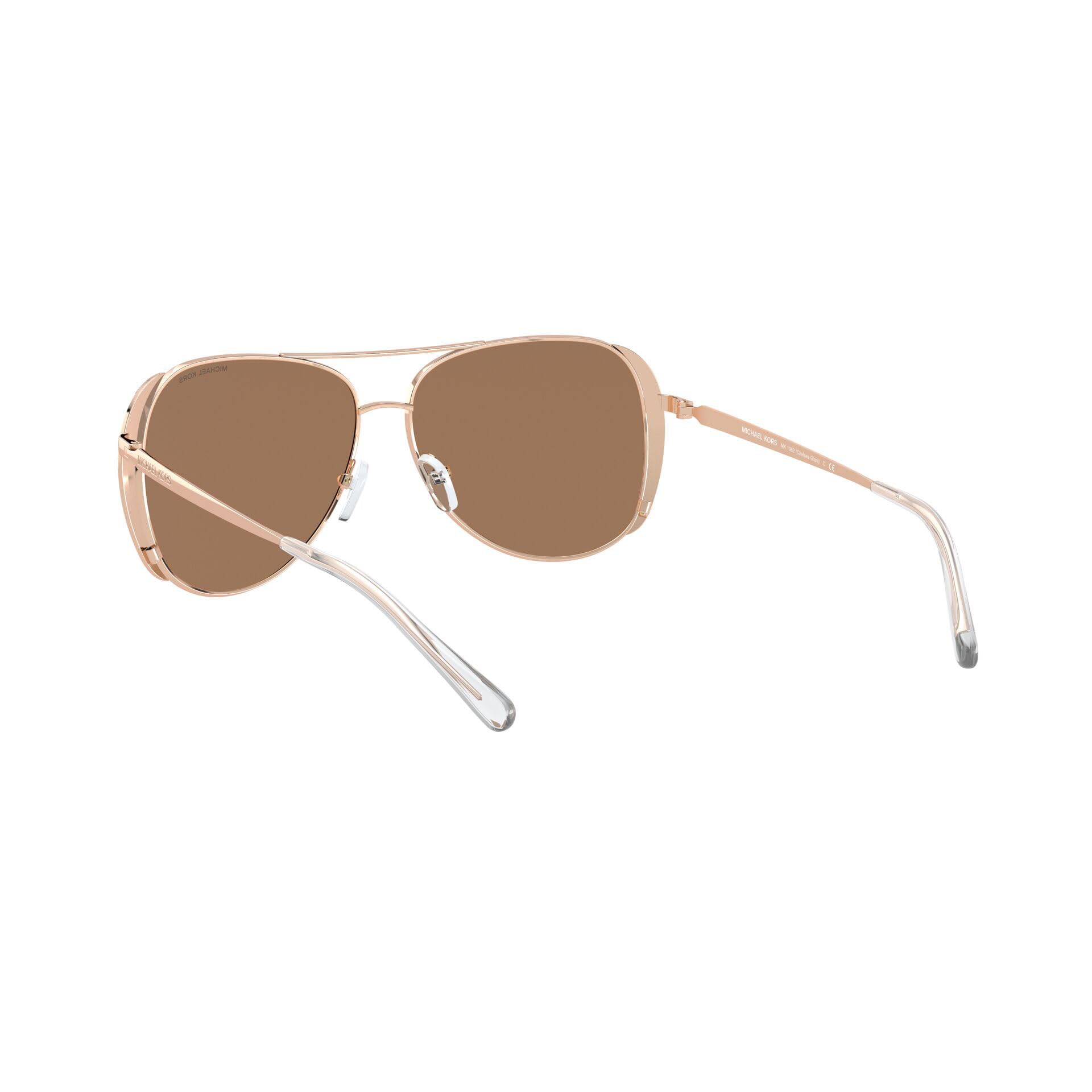 Michael Kors MK1082 Chelsea Glam Rose Gold Frame/Rose Gold Flash Lens One Size