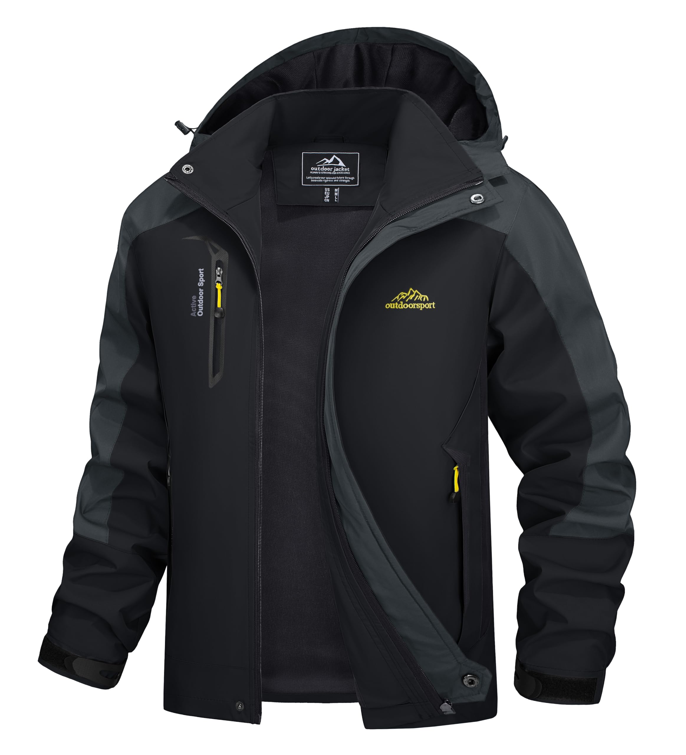 MAGCOMSEN Jackets for Men Winter Jacket for Men Hiking Jacket for Men Soft Shell Jacket Waterproof Jacket for Men Spring Jacket for Men Ski Jacket for Men