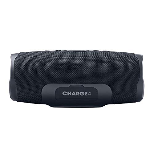 JBL Charge 4 Waterproof Wireless Bluetooth Speaker Bundle with Portable Hard Case - Black