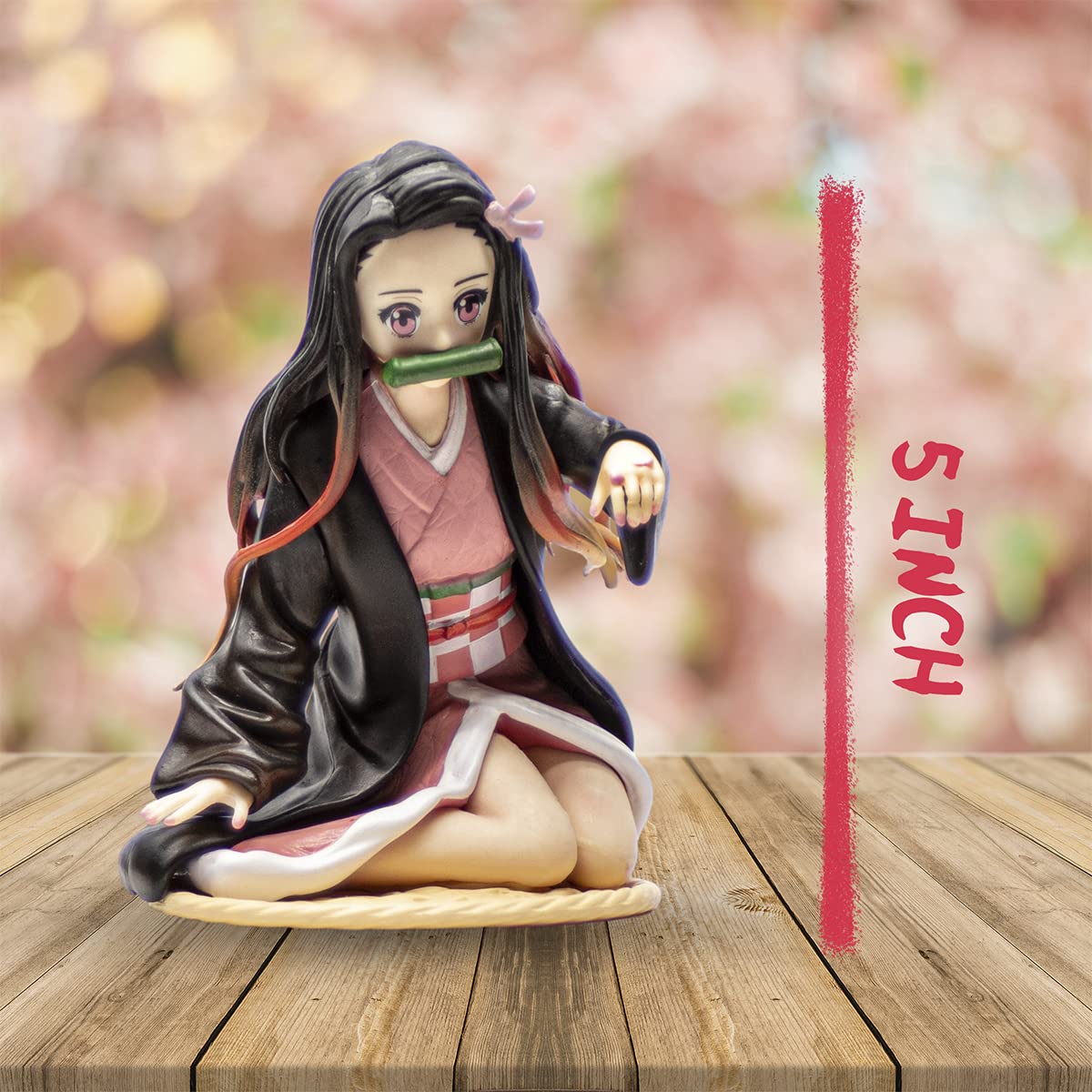 NINJAMO Nezuko Kamado Demon Slayer Anime Figure Pose Collectible Toy Statue Model Statue