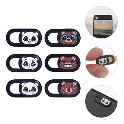 SOLUSTRE 6pcs Camera Cover Privacy Webcam Cute Webcam Cover Smartphon Phone Web Cover Slide Blocker Cortinas Inteligentes Computer Privacy Covers Ultra Thin Slider Protective Cover Abs