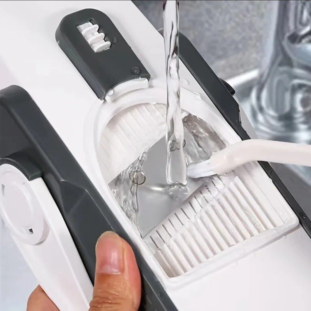 IONAS Slicer | Vegetable Chopper | Mandoline slicer for kitchen | Fries cutter | Potato chopper | Vegetable Chopper Potato | Vegetable Slicer Mandolin | Slicer Vegetable Cutter | Potato Cutter Gray