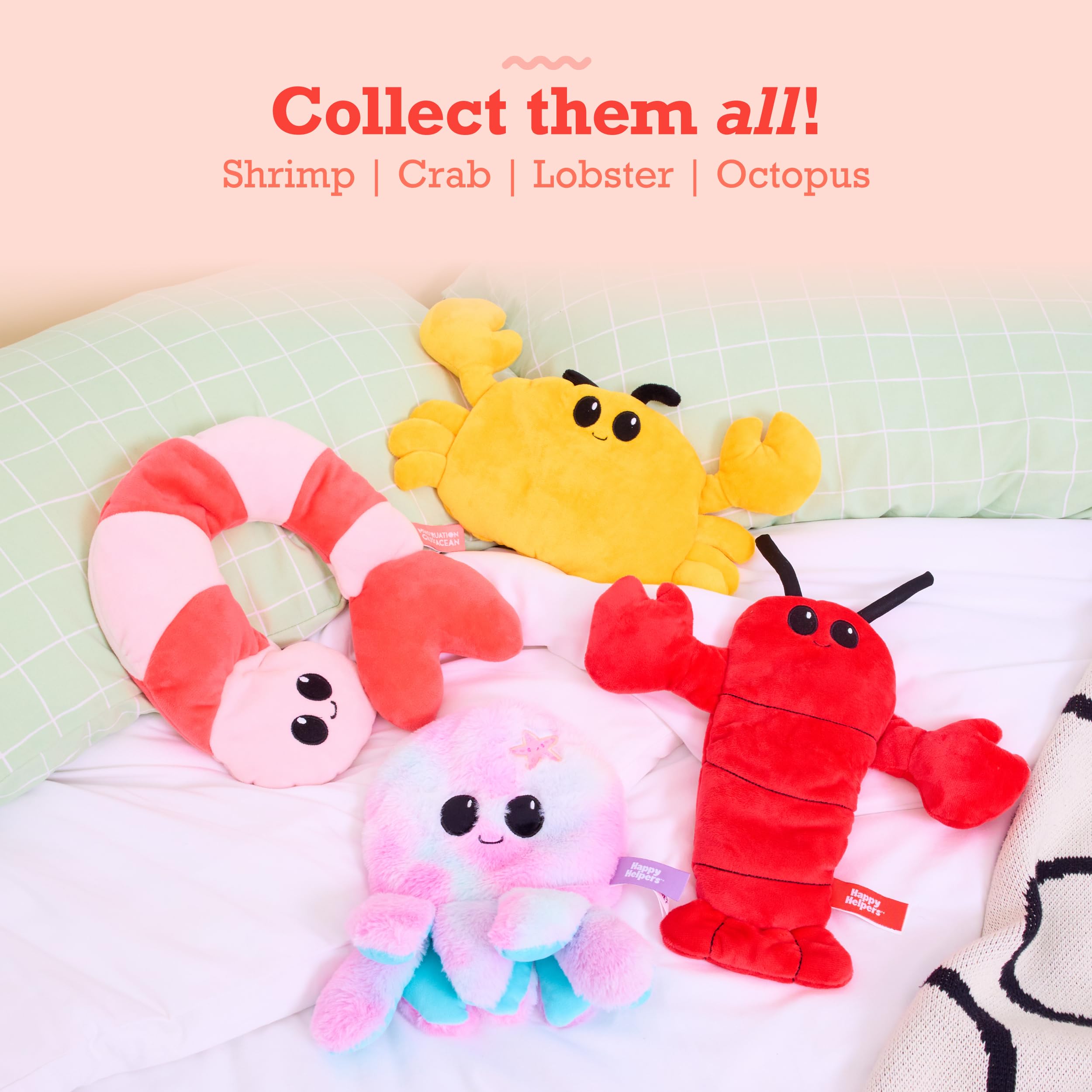 Menstruation Crustacean Lobster β The Original Viral Cuddly & Cute Plush Lavender Scented Heating Pad for Cramps