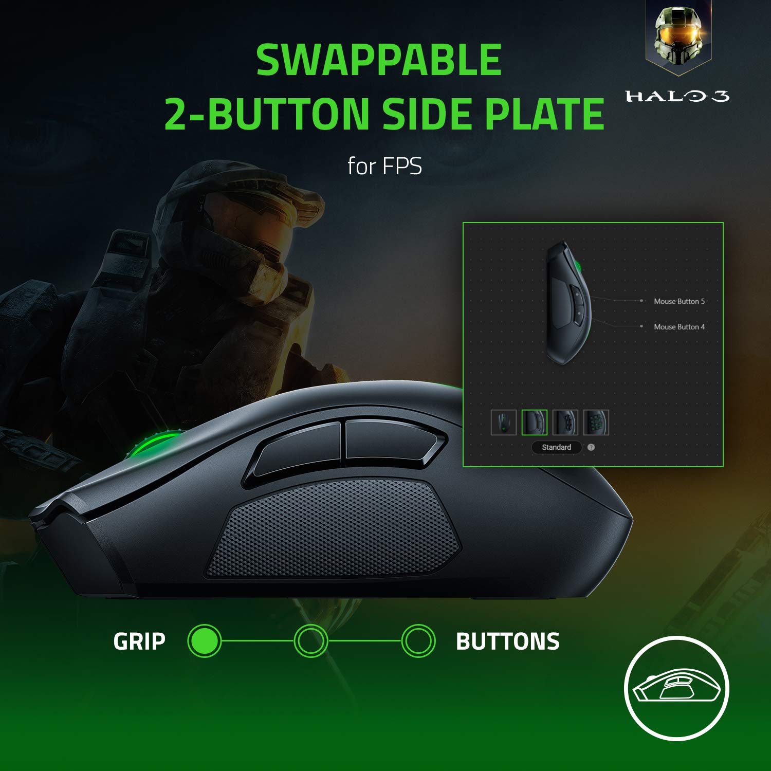 Razer Kraken V3 Pro Wireless Gaming Headset Naga Pro Wireless Gaming Mouse Bundle