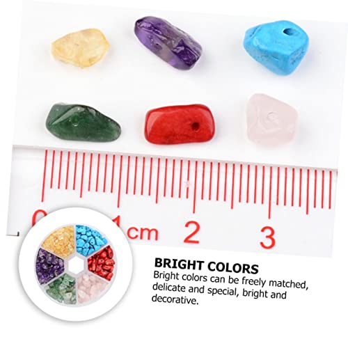 Veemoon 1 Box DIY Accessories Crystal Chips Ear Peircing Kit Mini Chips DIY Jewelry Beads Gemstone Chips DIY Anklet Beads DIY Jewelry Supplies DIY Making Beads Decorative Beads Accessories