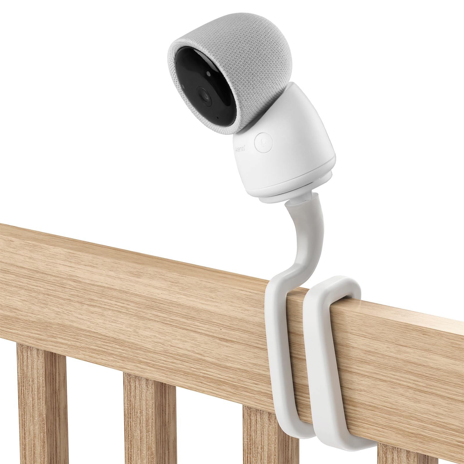 Koroao Flexible Twist Mount for Arenti Baby Monitor,No Tools or Wall Damage Required (White)