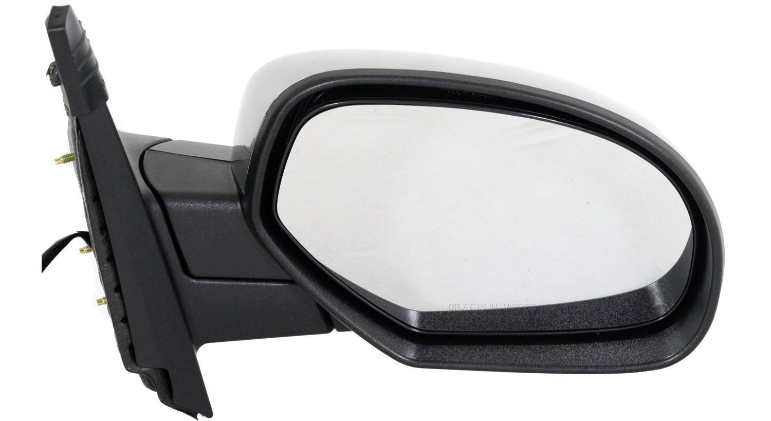 Kool Vue Left & Right Power Heated Mirrors Compatible With Chevrolet Silverado 1500 2007-2013 Manual Fold w/o Signal Light, Blind Spot, Memory, Puddle Lamp & Auto-Dimming Chrome New Body, Off Road Pkg
