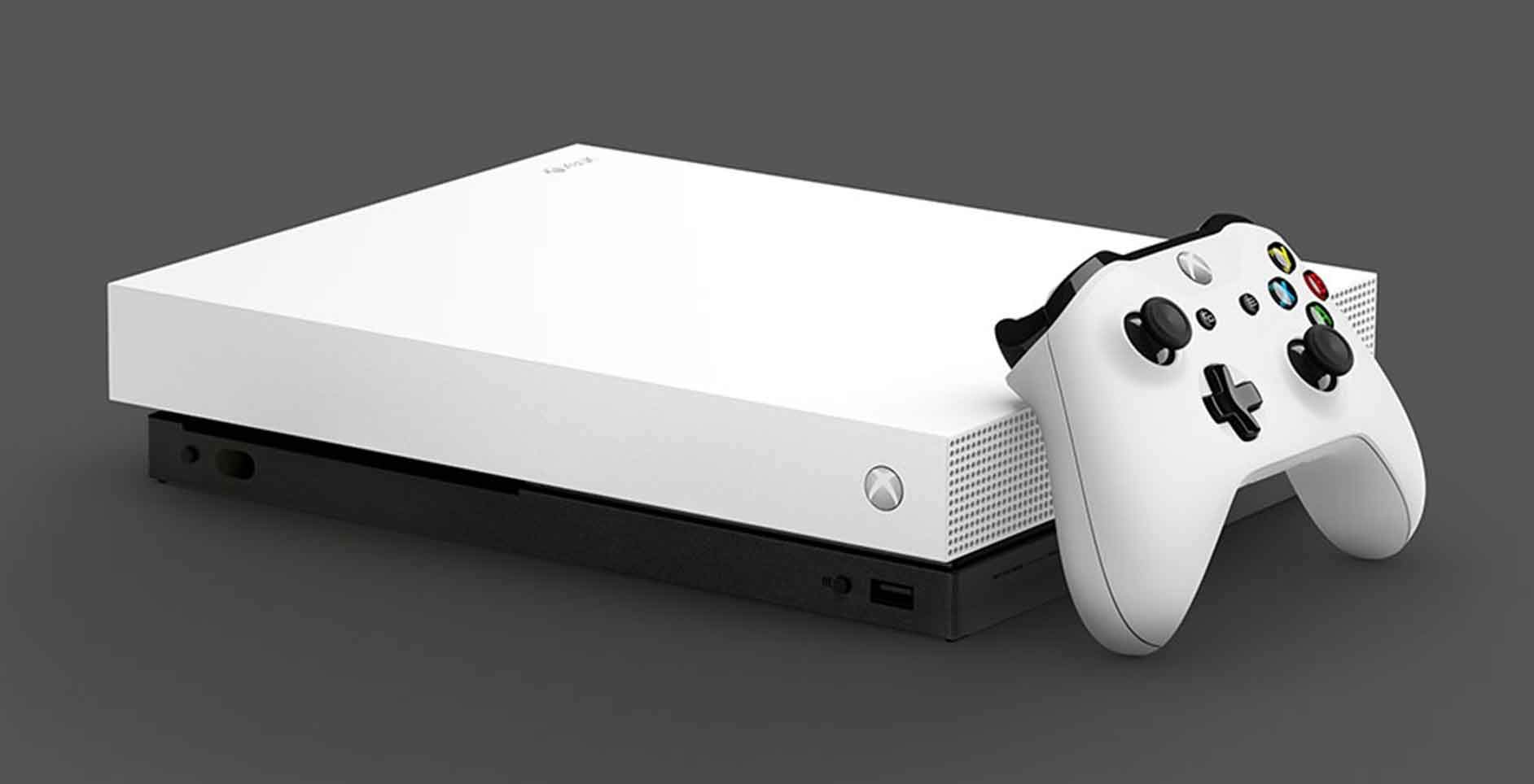 Microsoft Xbox One X Console 1TB HDD Console with Wireless Controller Xbox One X Enhanced, HDR, Native 4K, Ultra HD White (Renewed)