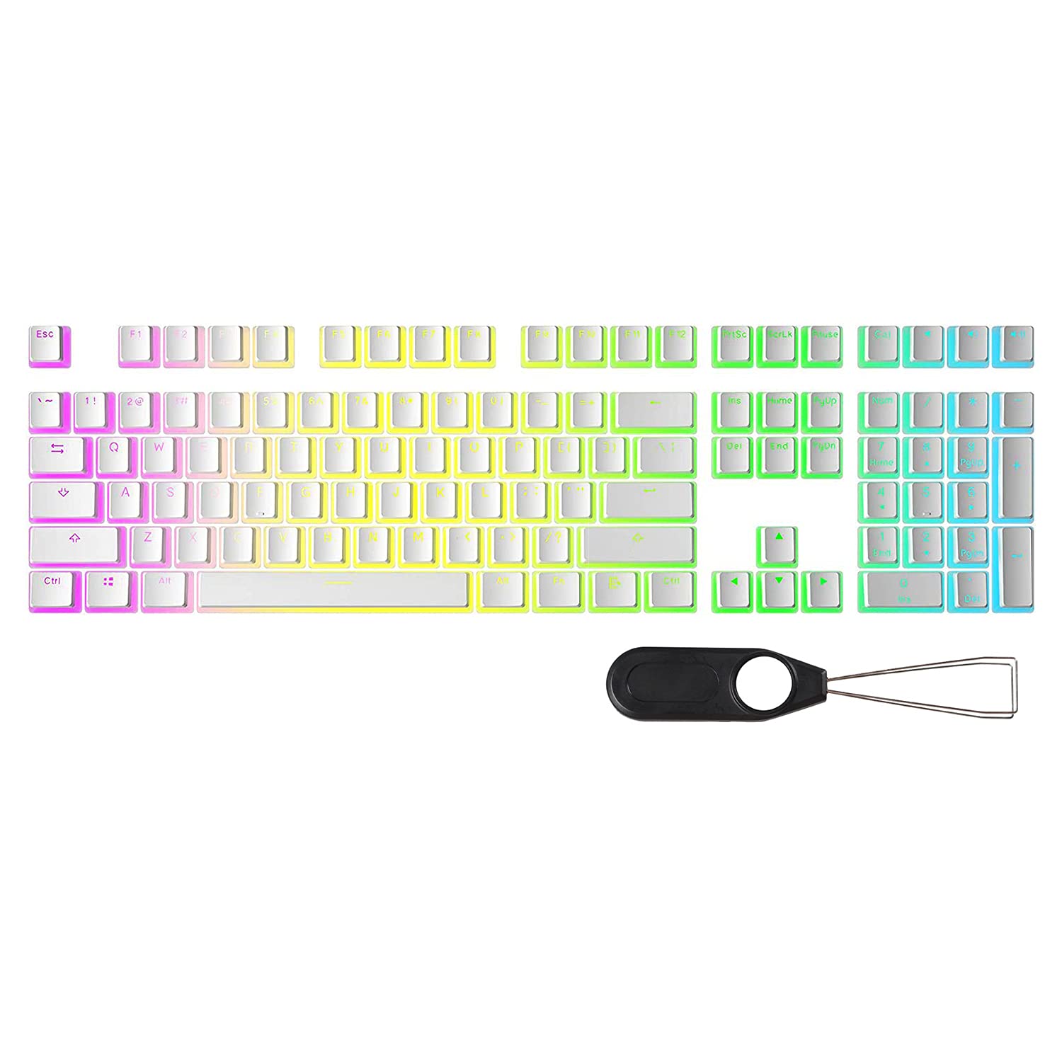 unband UK Layout 60% True Mechanical Gaming Keyboard Type C Wired 61 Keys LED Backlit USB Waterproof Keyboard 14 Chroma RGB Backlight Full Anti-ghosting Keys for Computer/PC/Laptop/MAC (Blue/Blue Swit
