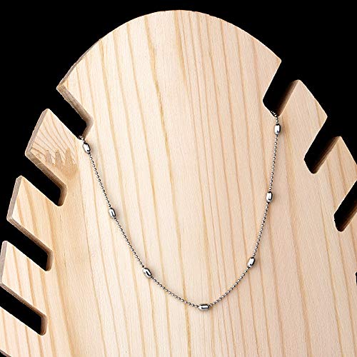 MAIHAO 925 Silver Double Layer Necklace Heart Choker Chunky Chain Bib Necklace Women Jewelry Pendant GF (Silver)