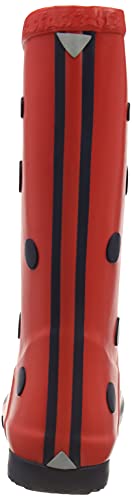 Joules girls Rain Boot, Redldybug, 2 Big Kid US