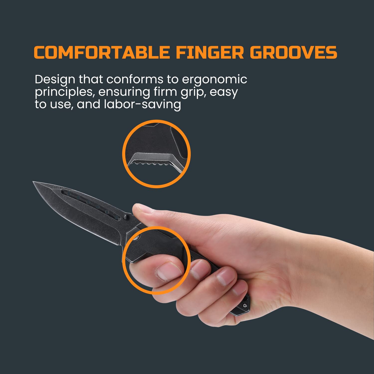 Lichamp Tactical Folding Pocket Knife for Men, 6-Pack Flip Knife Spring Assisted Opening, Sharp Pocket Knife with Clip for Camping, Hunting, Hiking, Indoor and Outdoor Activities