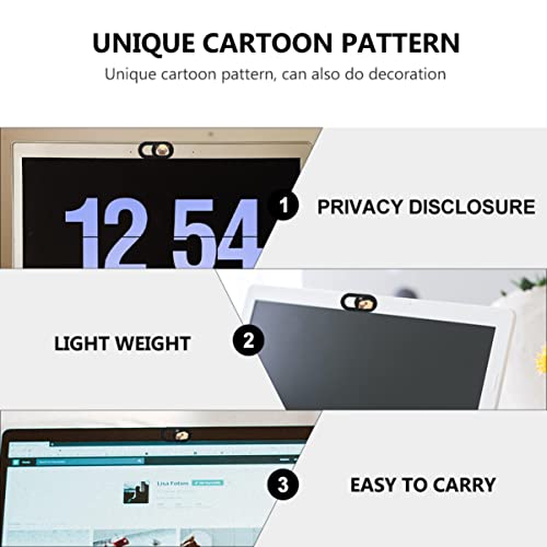 SOLUSTRE Webcam Cover Webcam Cover Camera Cover 3Pcs Laptop Camera Laptop Camera Cover Slide Screen Camera Cover Web Camera Cover Cover Cartoon Pug Webcam Cover Camera Cover Computer Camera
