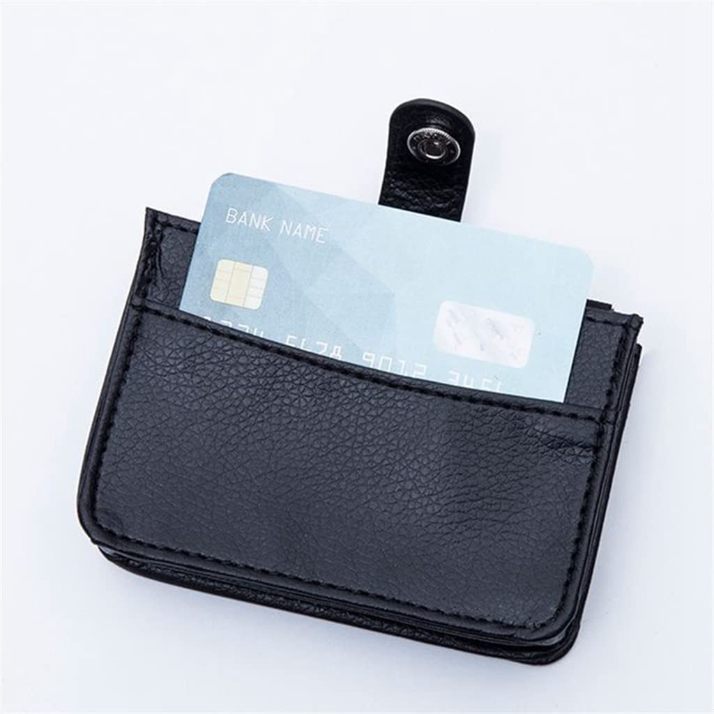 SHZBCDN Large Capacity Mini Card Wallet Pu Leather Pull Out Credit Card Case Driver License Bag Men ID Bank Card Holders