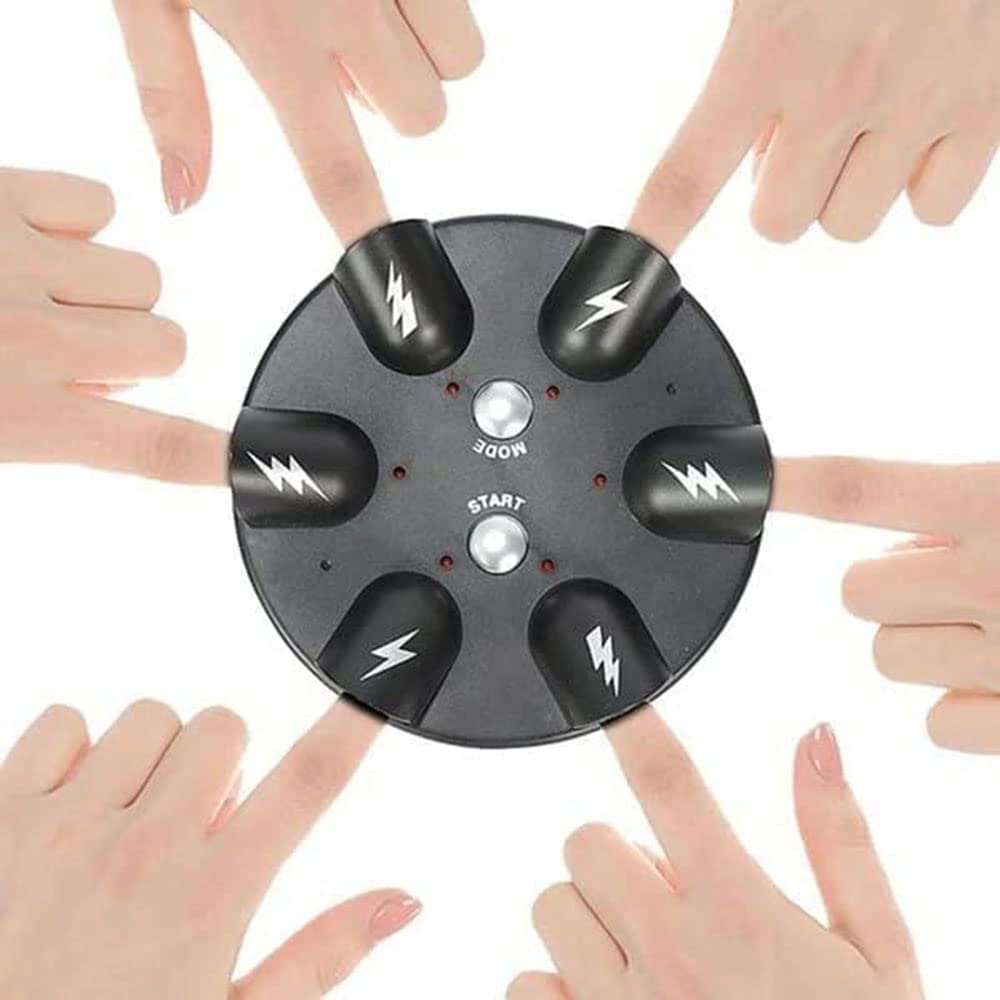 Shock Roulette Party Game - Electric Finger Lie Detector, Interesting Polygraph Party Game Toy, Finger Shock Game for Family Party, Finger Shock Roulette,Decompression Funny Toy for 2-6 Palyers