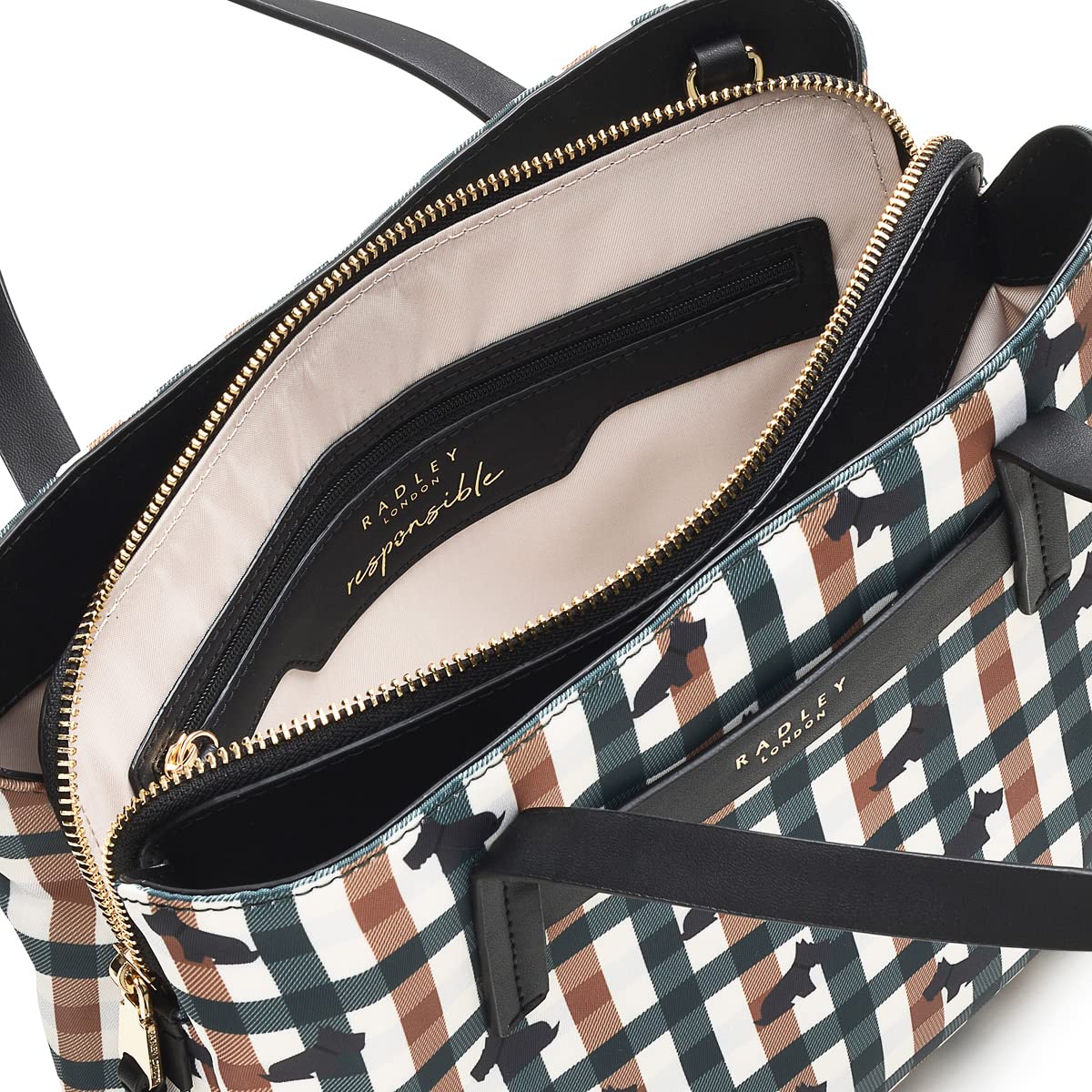 RADLEY London Finsbury Park - Checked Dog - Medium Ziptop Satchel