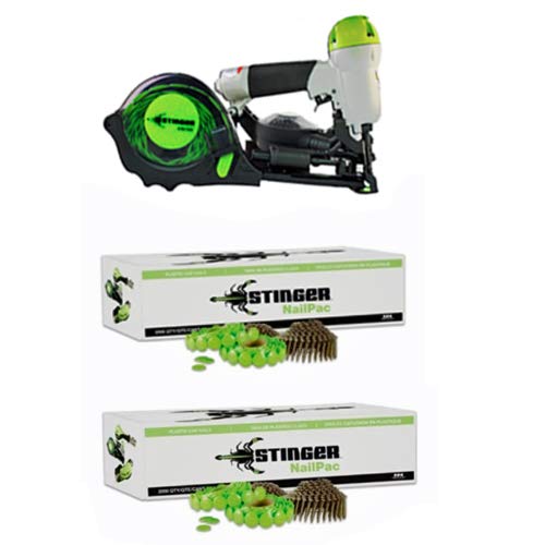 STINGER CN100B-KIT 1" Cap Nailer with Nails and Caps