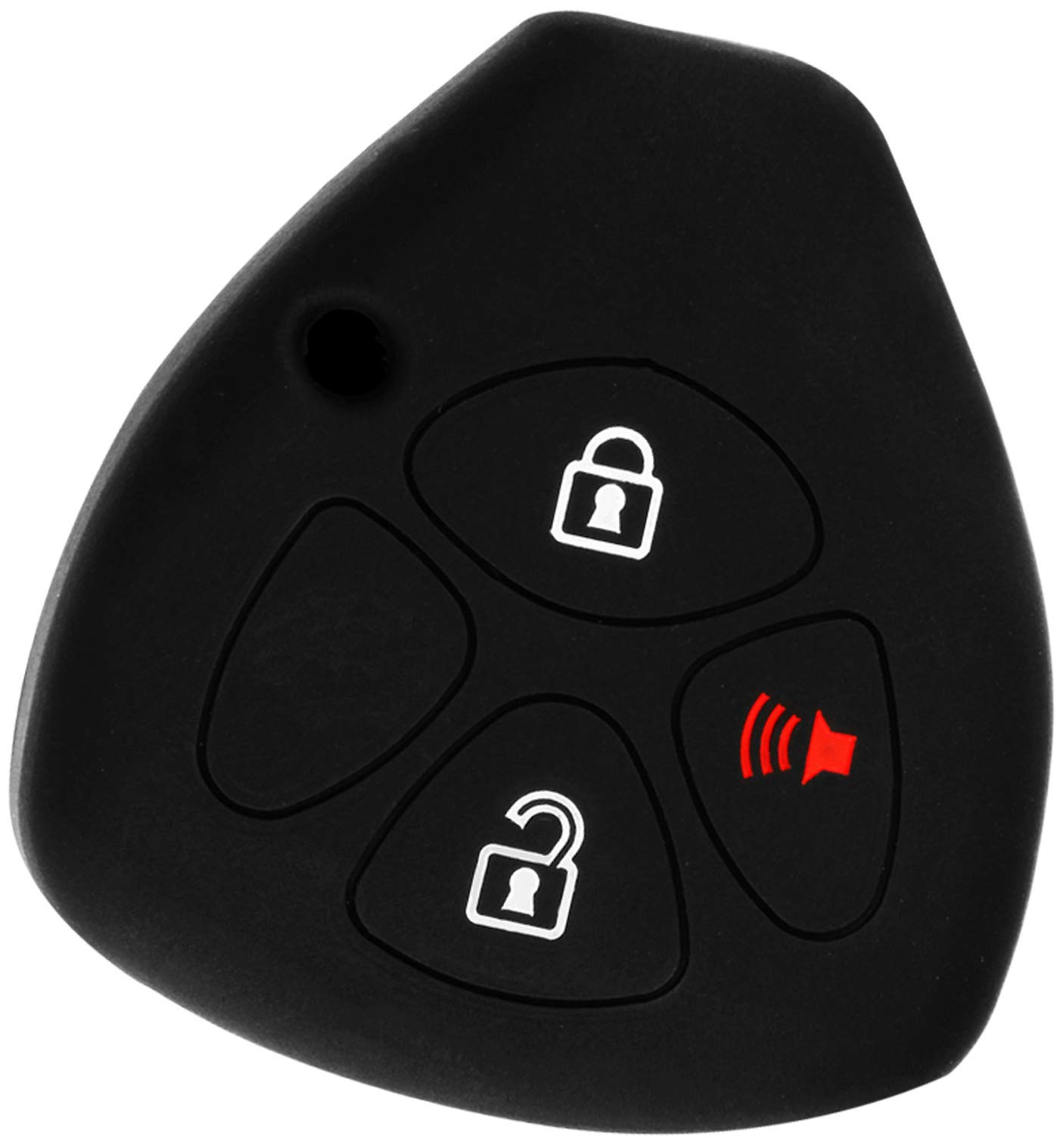 KeyGuardz Keyless Entry Remote Car Key Fob Outer Shell Cover Rubber Protective Case For Toyota Corolla 4Runner Yaris Scion Tc