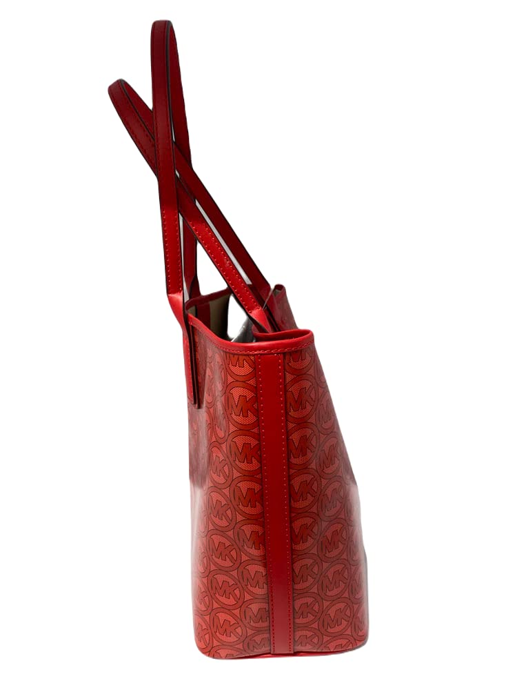 Michael Kors Jodie Medium Logo Tote Shoulder Bag Handbag, Flame/Red