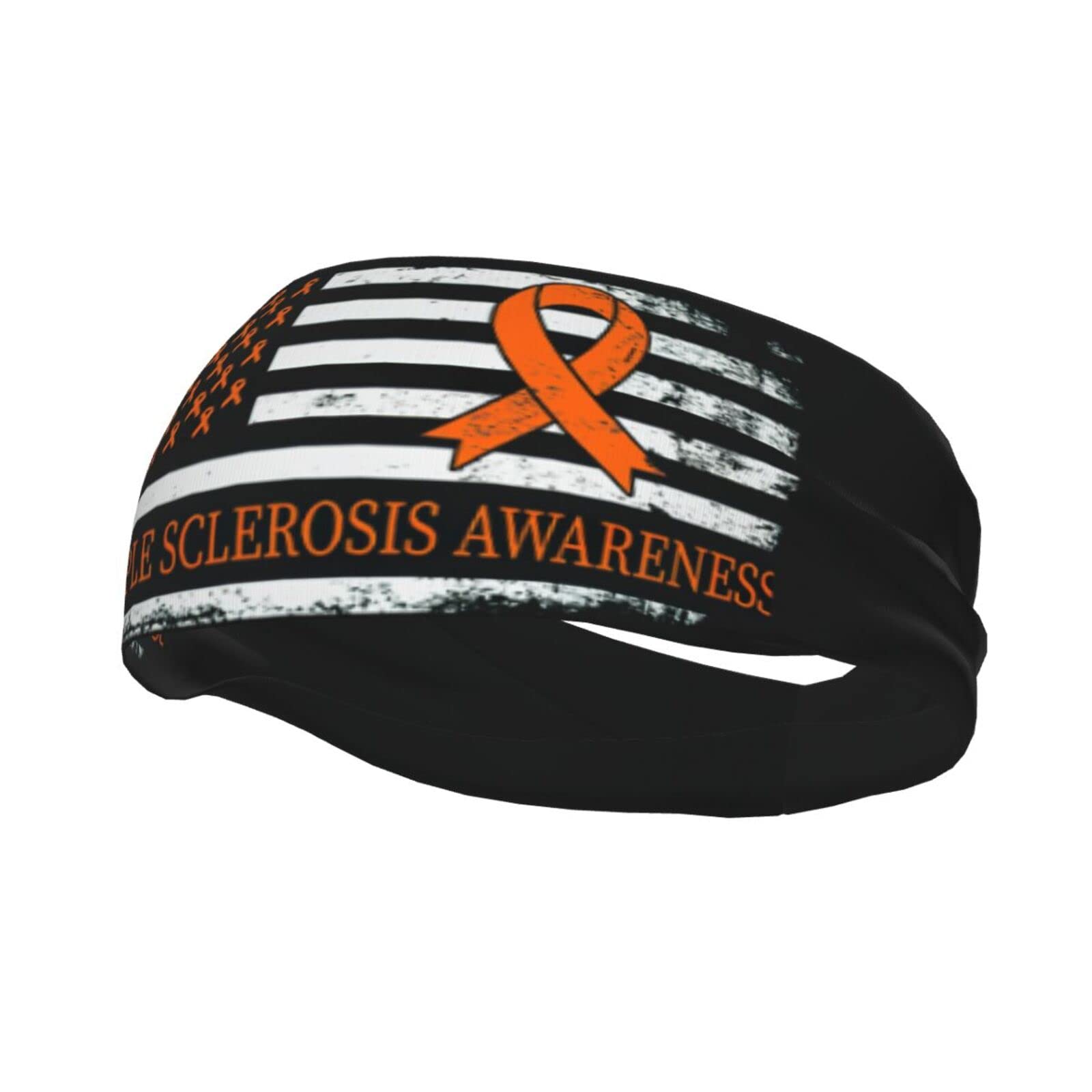 Multiple Sclerosis Ms Awareness Fitness Exercise Headband Unisex Yoga Non-Slip Quick-Drying Fitness Headband