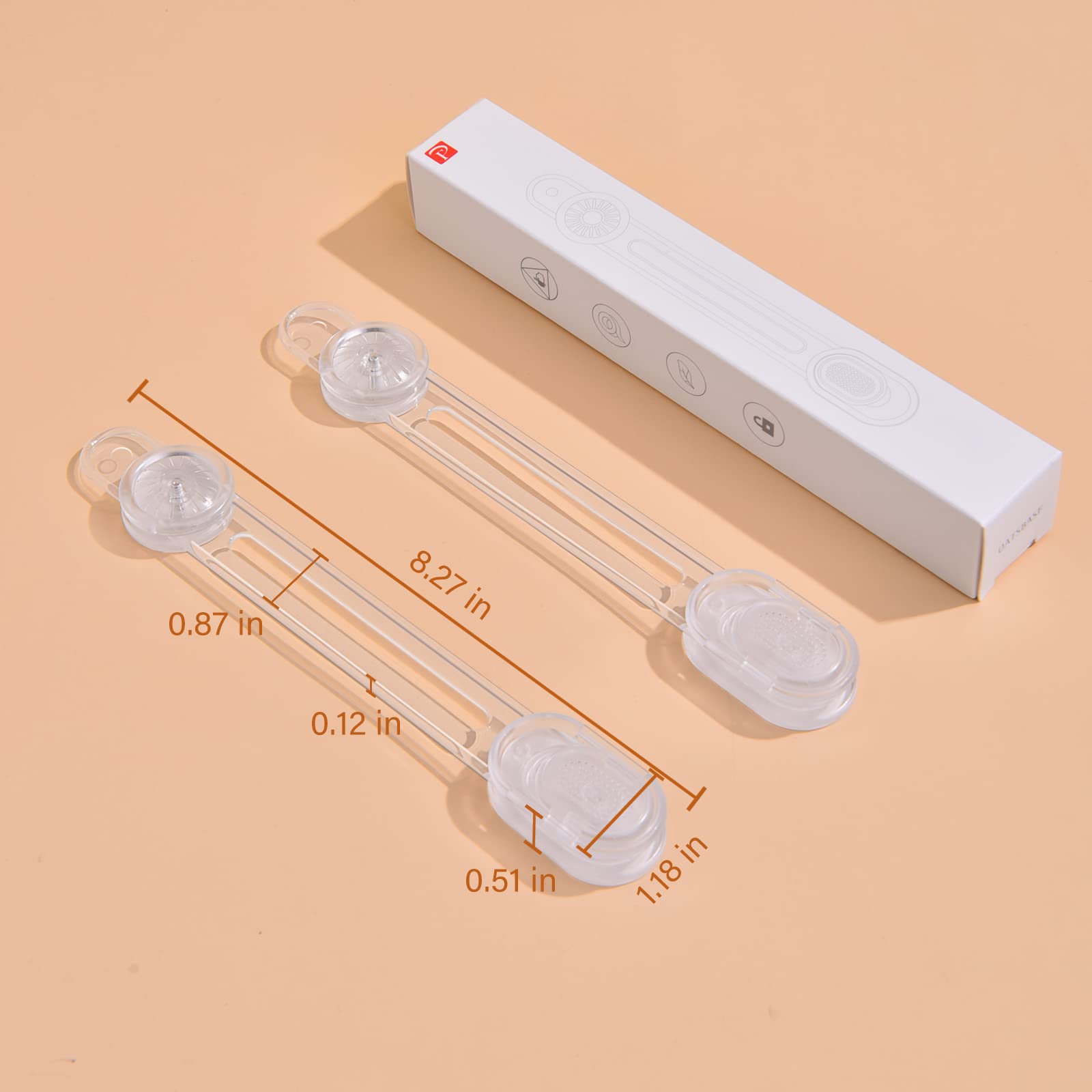 xuenair Cabinet Locks For Babies, Baby Proof Cabinet Locks Use 3M Adhesive(Quick & Safe) Child Locks For Cabinets,Drawers, Toiet And More(10 Pack)