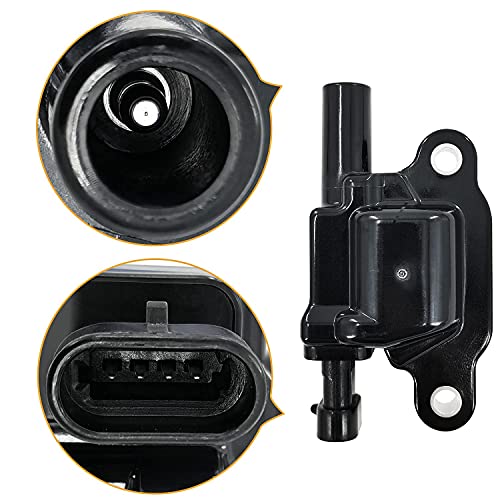 LUFT MEISTER 8 PCS 41-962 Spark Plugs+9748HH Spark Plugs Wires UF413 Square Ignition Coil Compatible with CADILLAC/GMC/CHEVY ESCALADE SILVERADO 1500-3500 SIERRA 1500-3500 HUMMER H2 2003-2007
