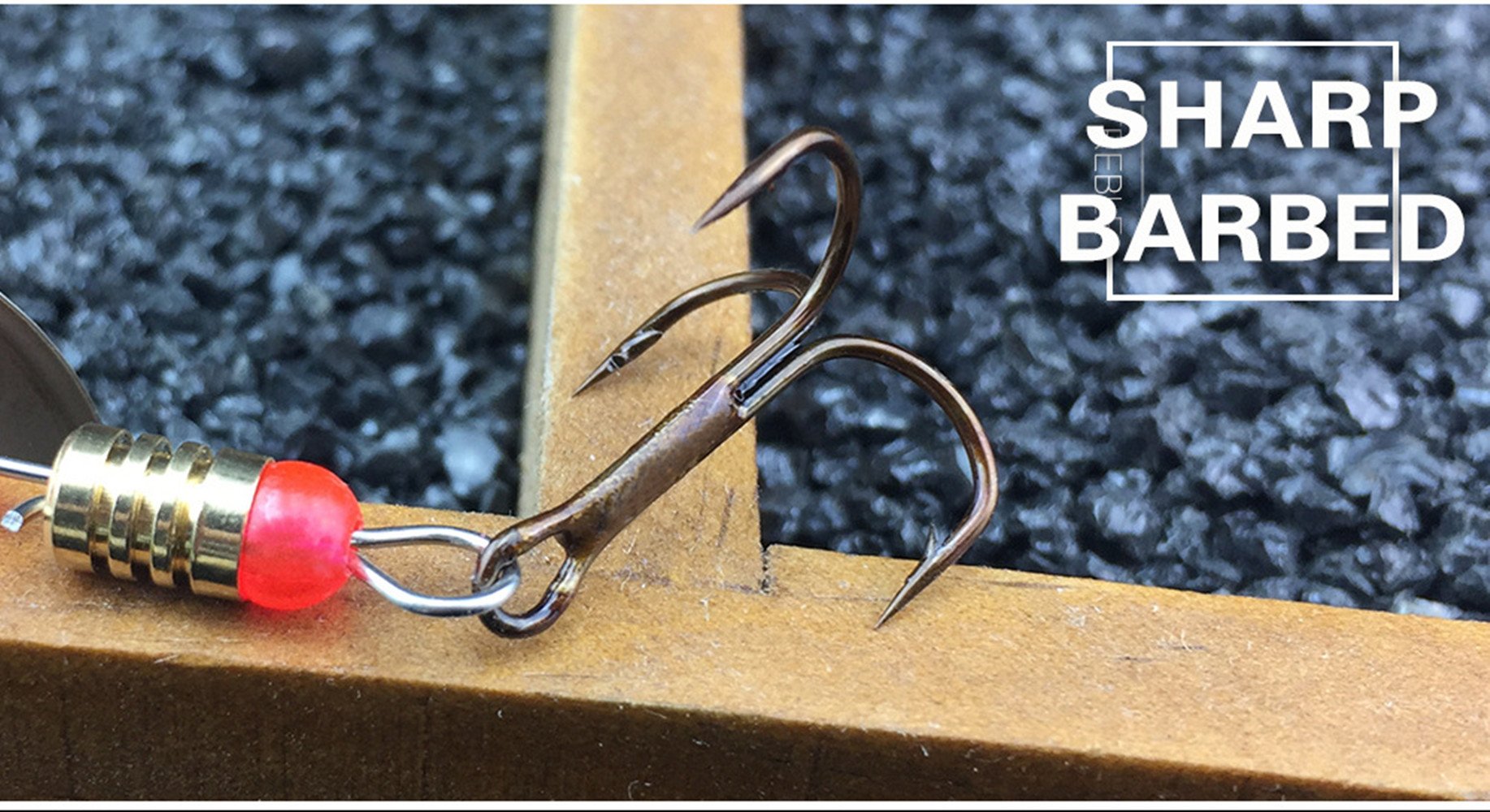 kingforest 10pcs Fishing Lures Spinnerbait for Bass Trout Salmon Walleye Hard Metal Spinner Baits Kit with Tackle Box