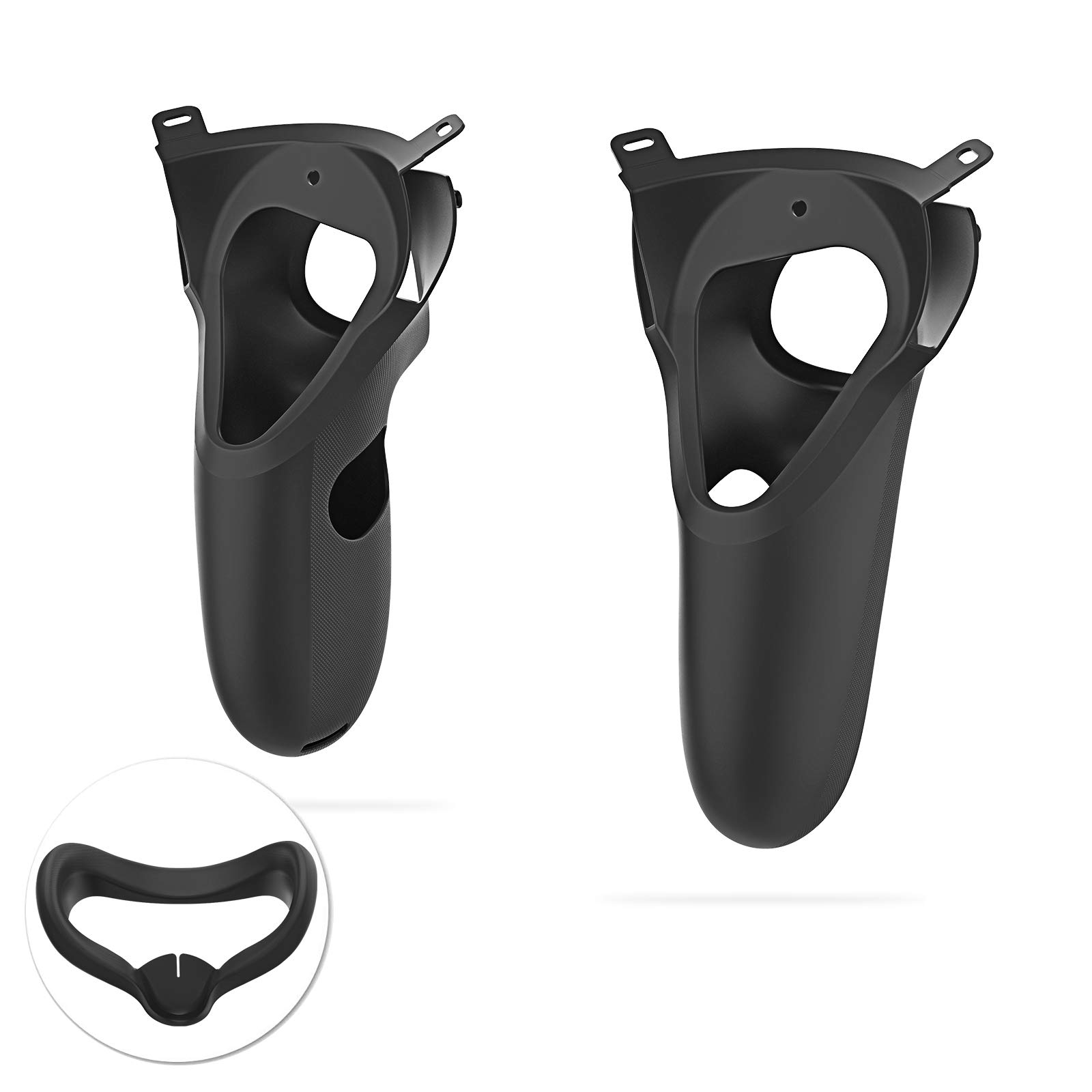 KIWI design Grip Cover for Oculus Quest 1 Touch Controller Grip Accessories Anti-Throw Handle Protective Sleeve Come with Ultra Thin 0.7 mm VR Silicone Face Cover (Not Fit Quest 2)