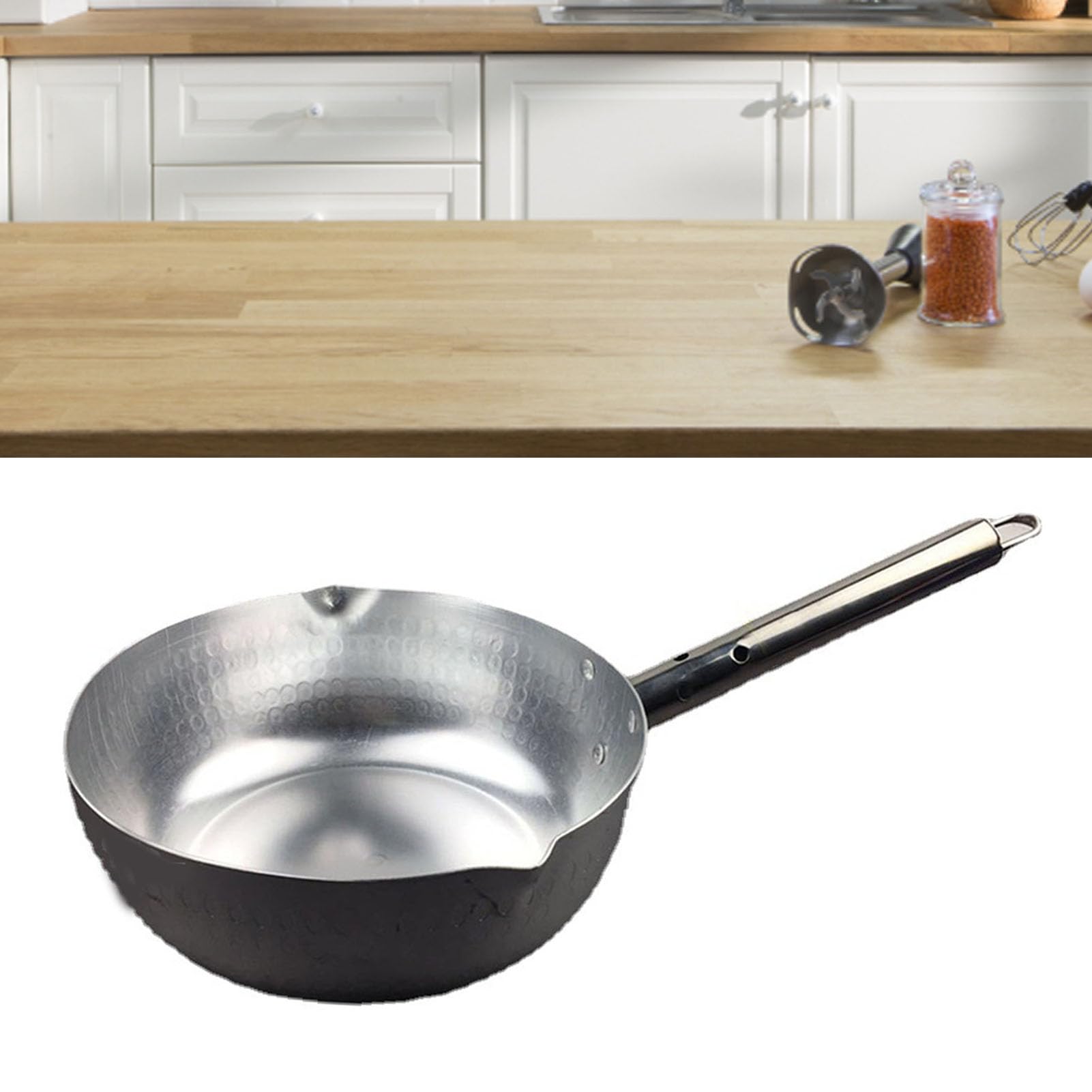 Yukihira Saucepan Aluminum Alloy Fast Heating Japanese Snow Pan for Home Kitchen Cooking (Aluminum alloy)