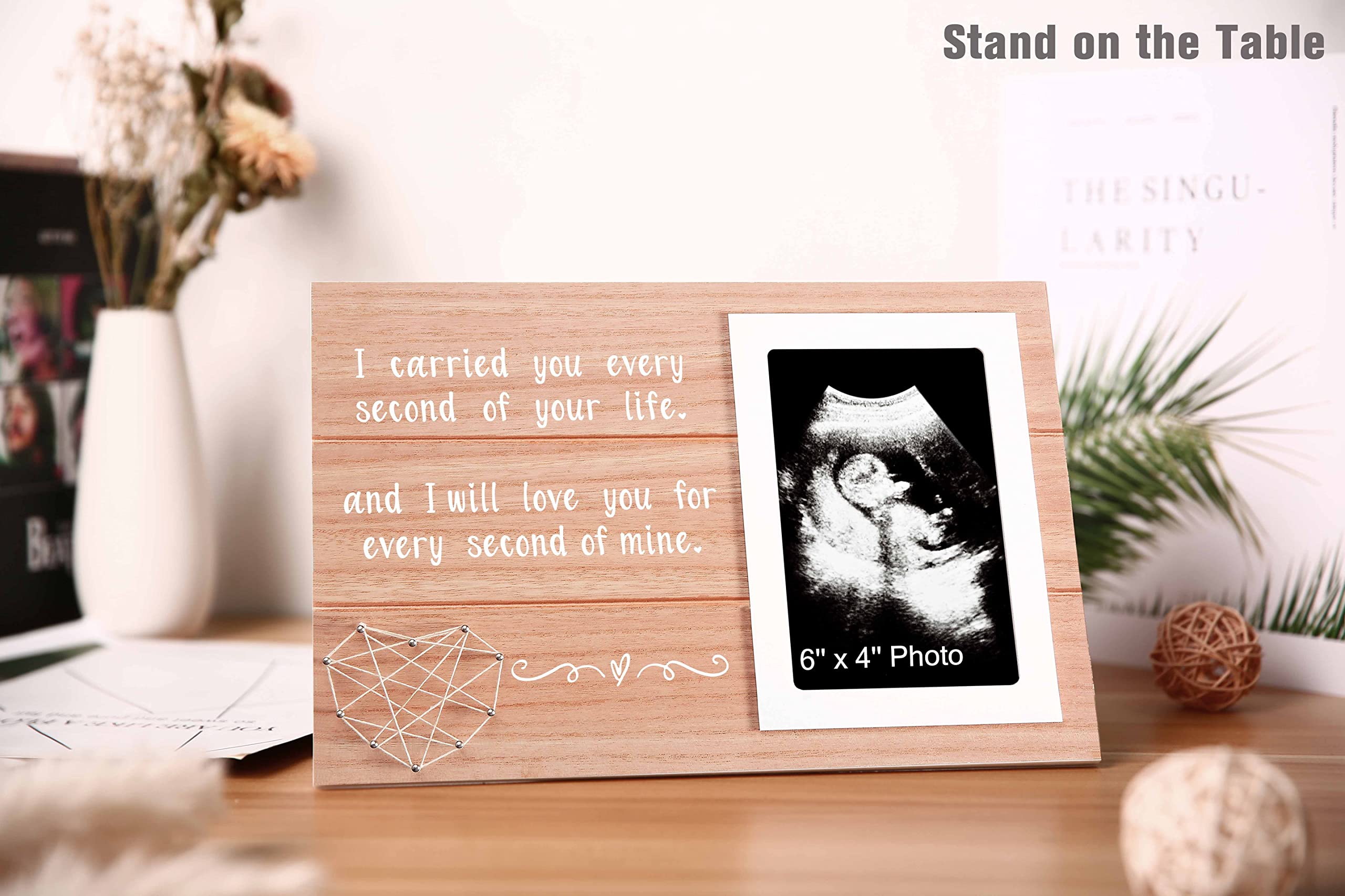 Sonogram Memorial Photo Frame Gift,Goodness Miscarriage Picture Frame Gift,Baby Loss Remembrance Keepsake,I Carried You Every Second Of Your Life,In Memory of Pregnancy Loss Frame Gift