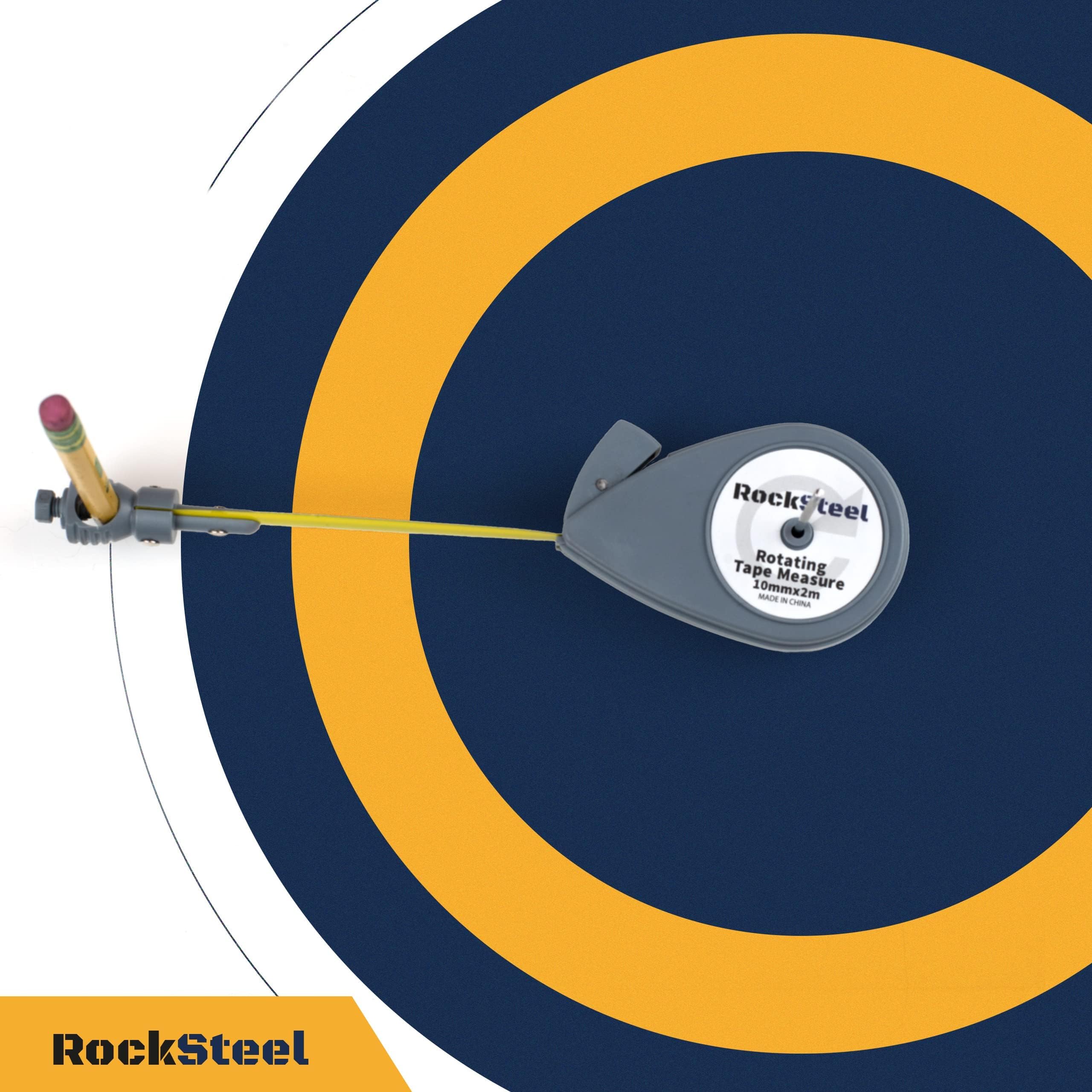Roto Tape Compass | Rotating Tape Measure Beam Compass Alternative Circle Drawing Tool to Draw Arcs (Not 2 inches Short!)