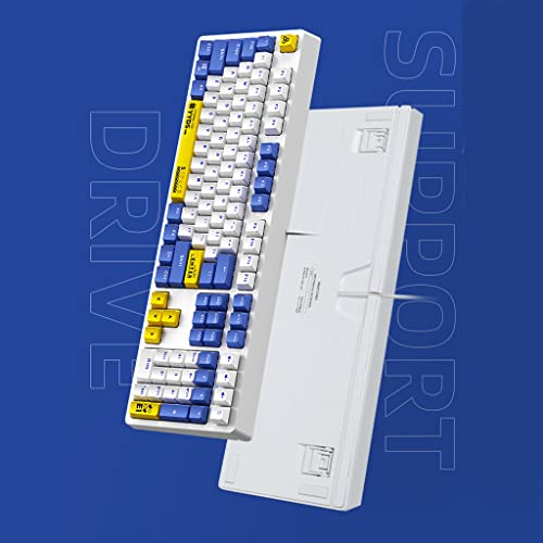 Qingchen Mechanical Gaming Keyboard,108-key Full Key Without Conflict,USB Wired with Full Key Programmable,for PC,Laptop,Mac.